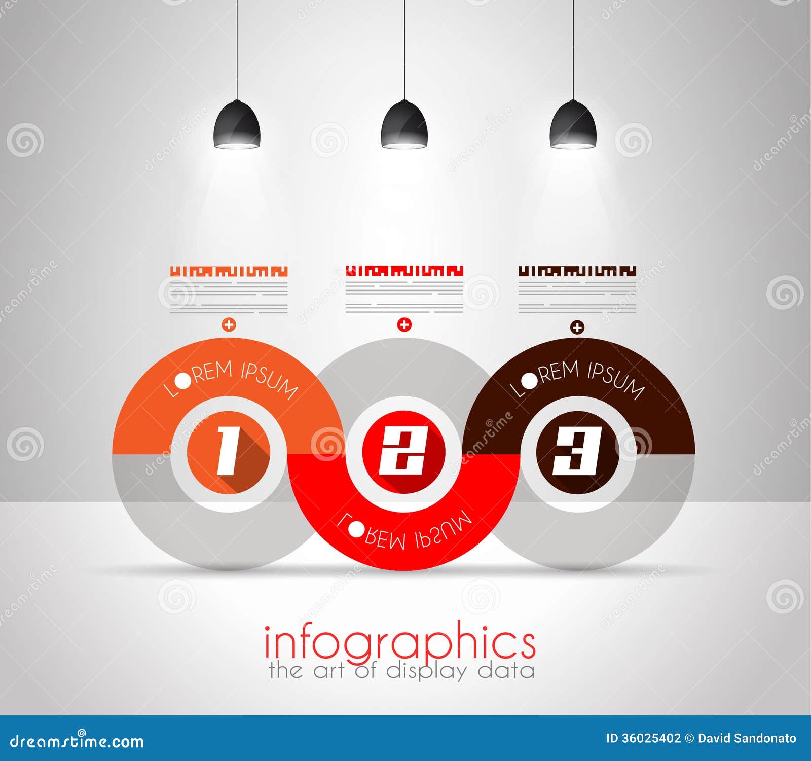 Infographic Design Template with Modern Flat Style. Stock Illustration ...