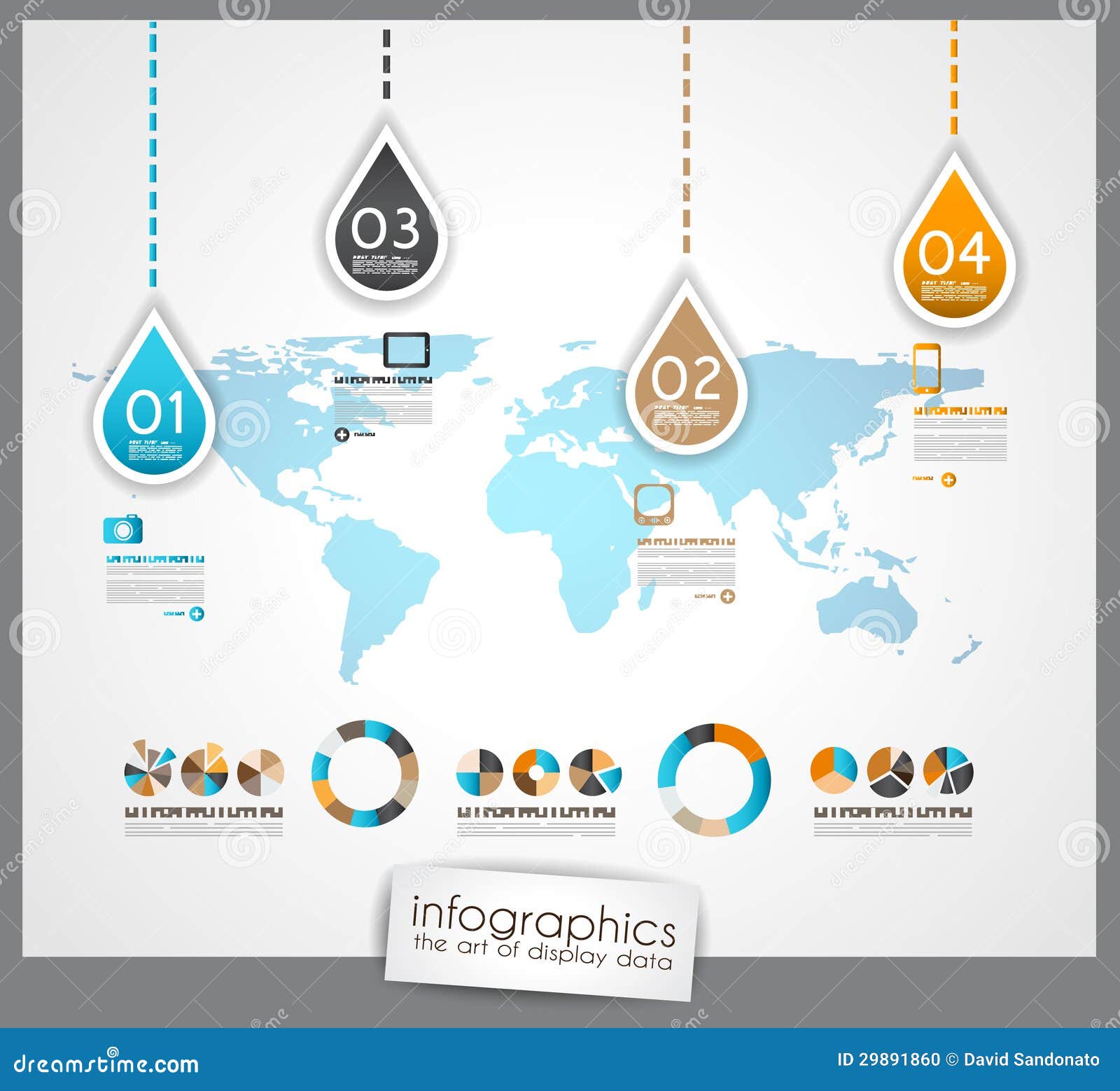 Infographic Design Template - Data Display Stock Illustration ...