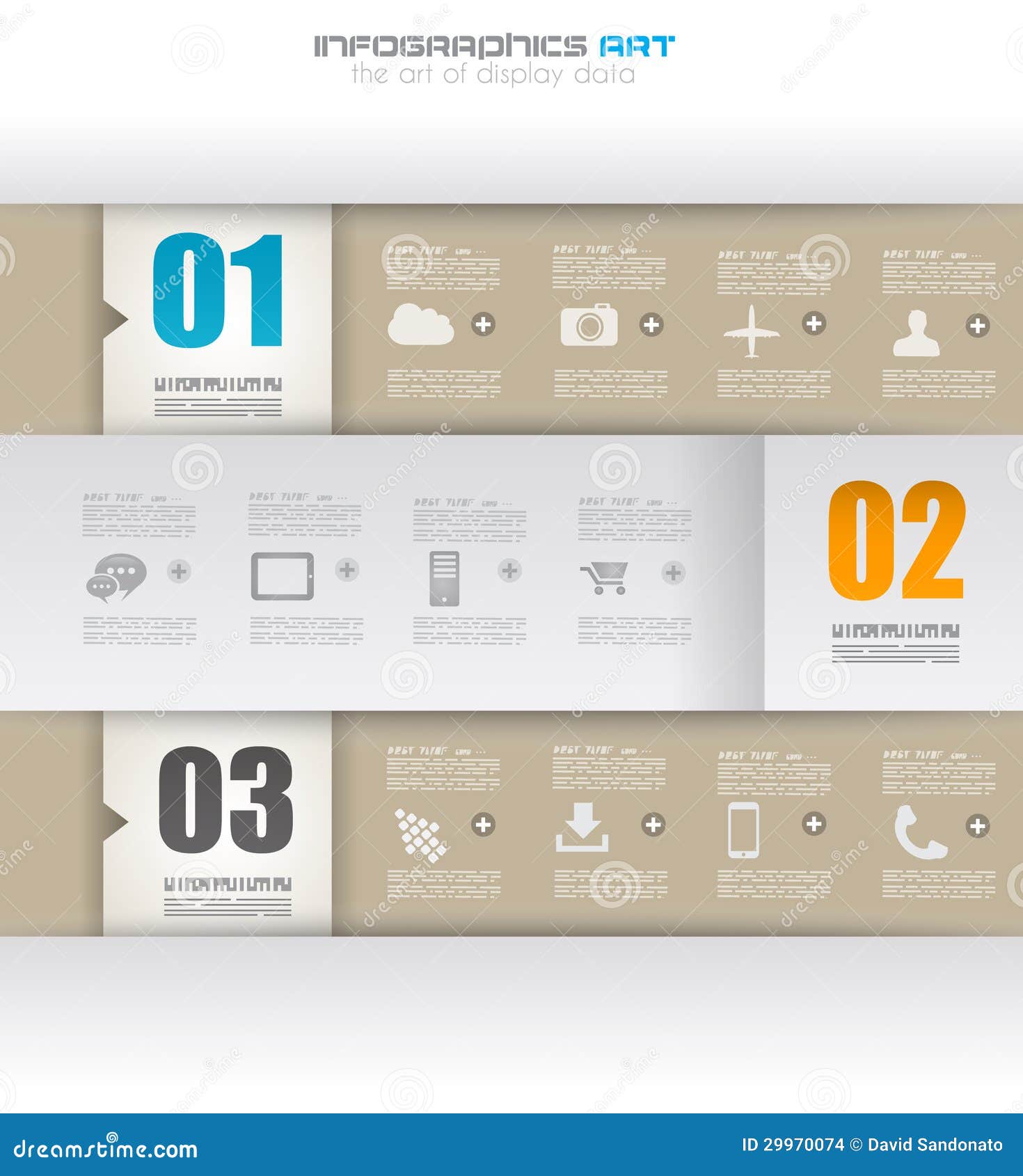 Infographic Design Template with Paper Tags. Stock Vector ...