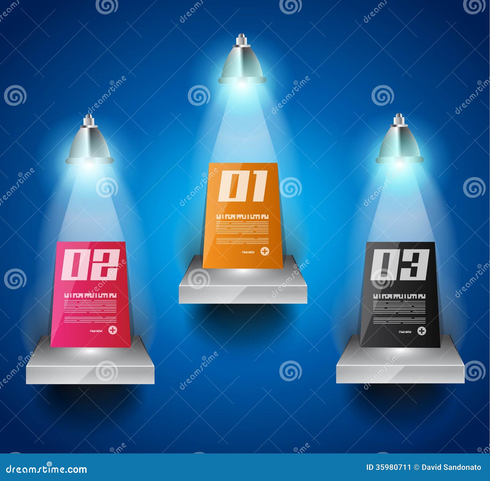 Infographic Design Template with Paper Tags Stock Vector - Illustration ...