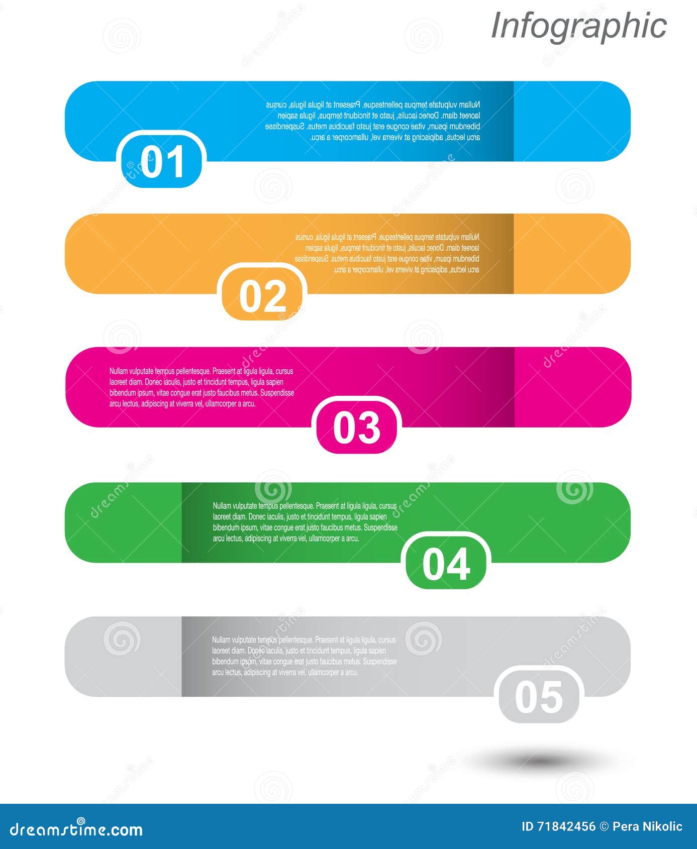 Infographic Design Template with Paper Tags. Stock Vector ...