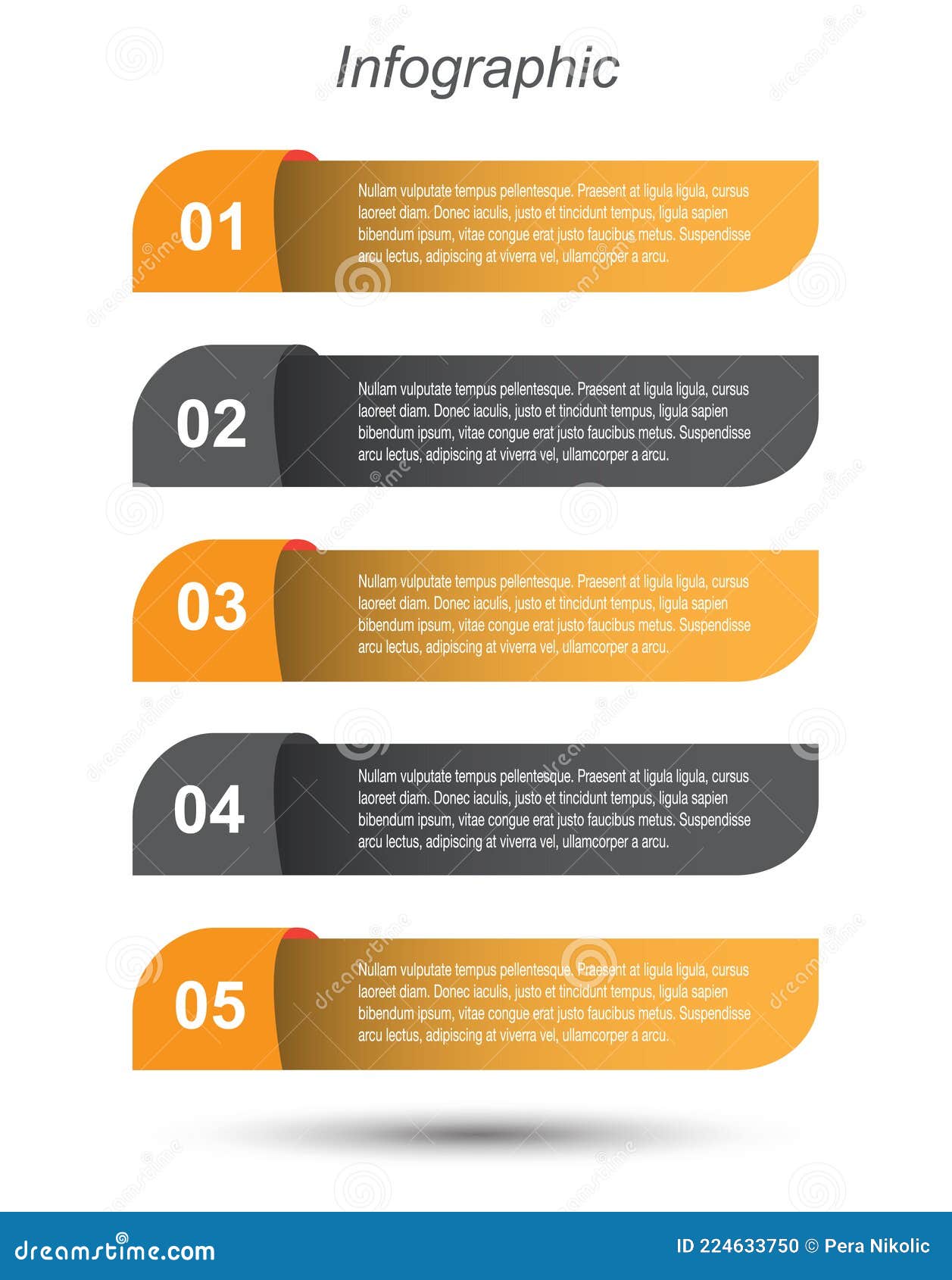 Infographics Banners for Web Layout. Stock Vector - Illustration of ...