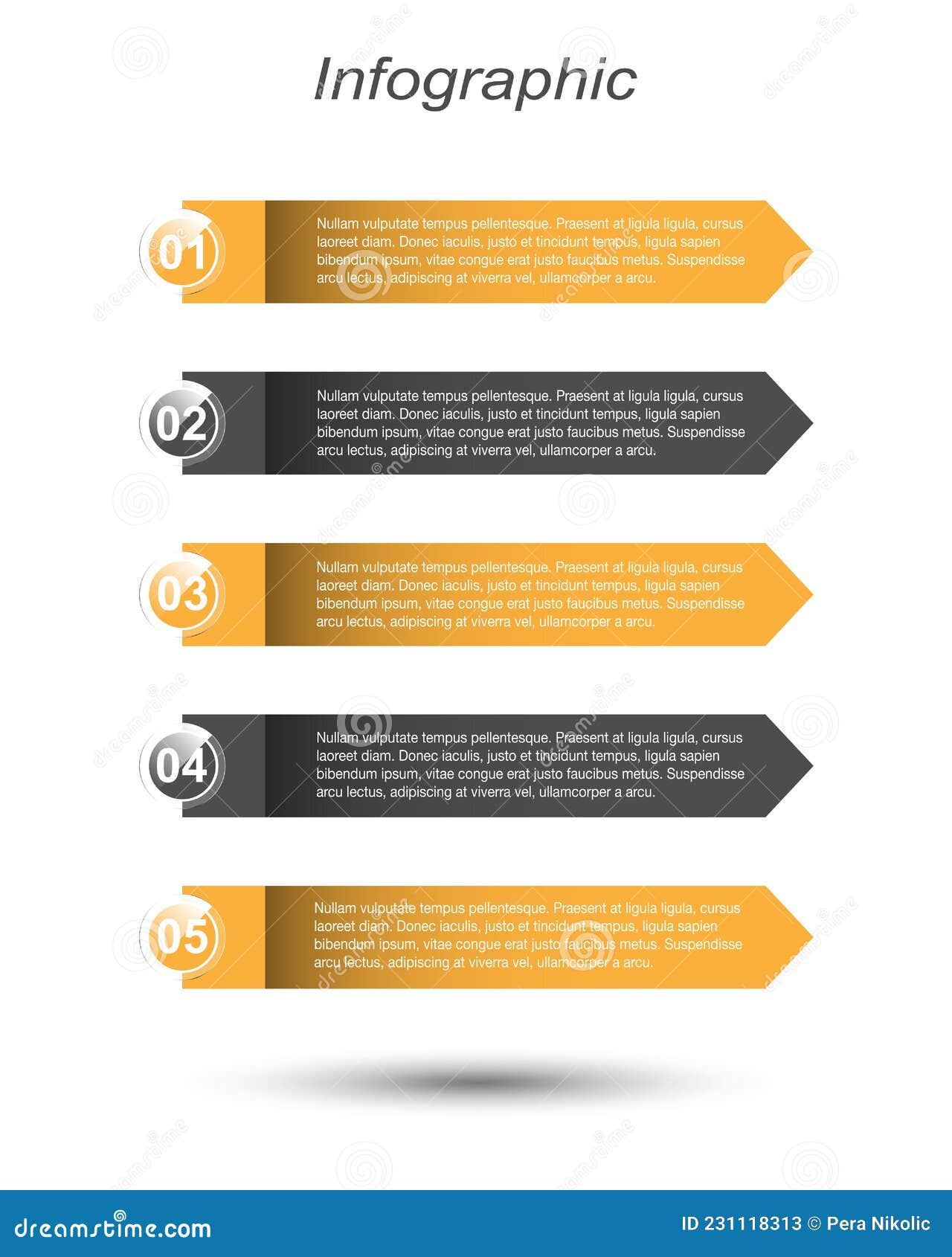 Infographics Banners for Web Layout. Stock Vector - Illustration of ...