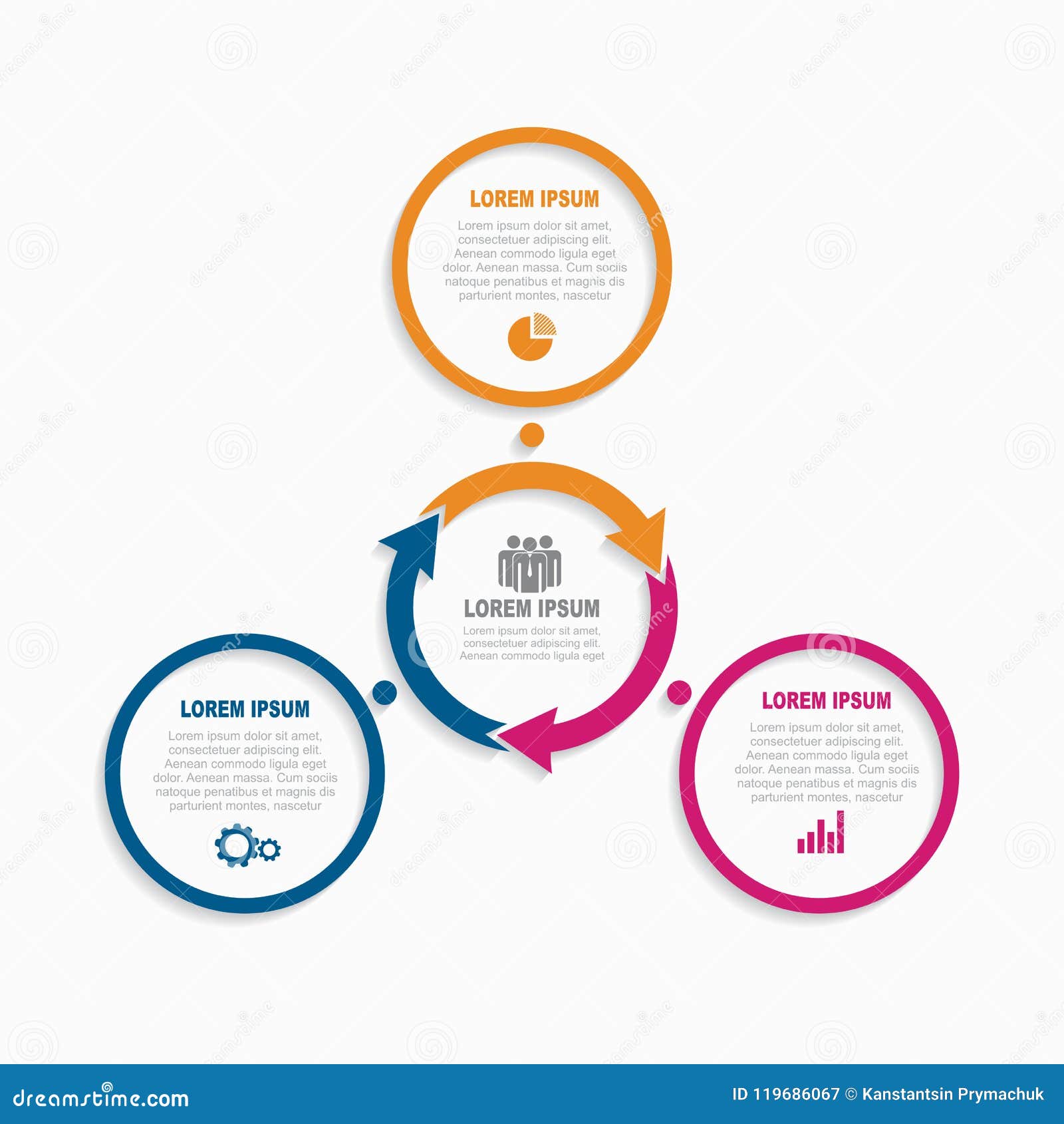 Infographic Design Template with Place for Your Text. Vector ...