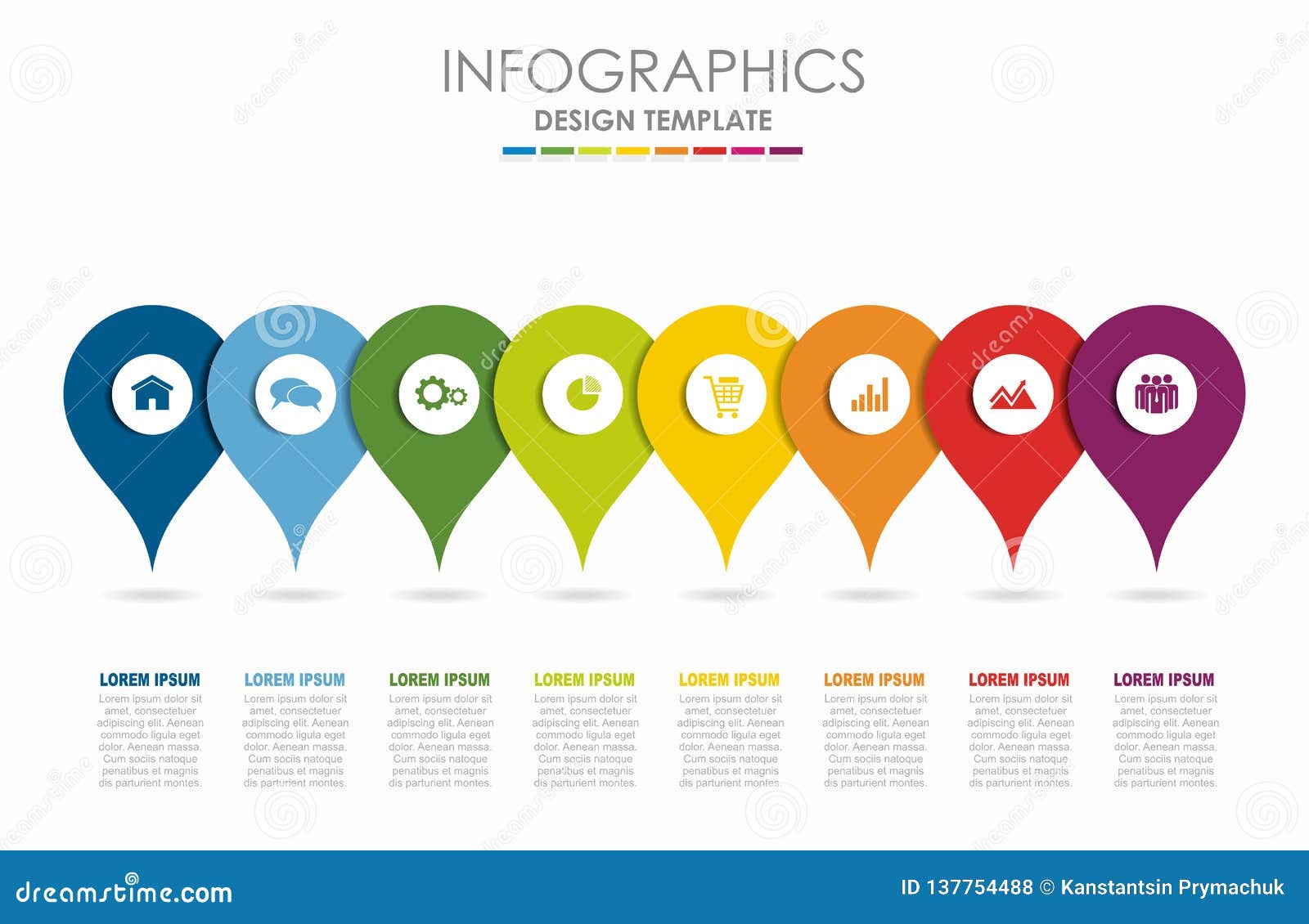 Infographic Design Template with Place for Your Data. Vector Illustration. Stock Vector ...