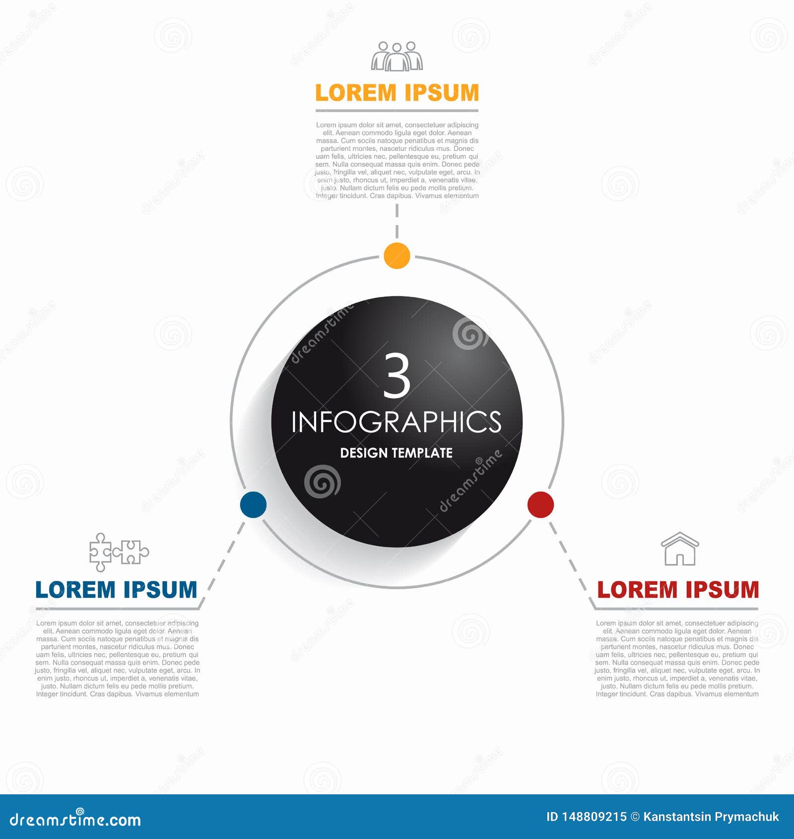 Infographic Design Template with Place for Your Data. Vector Illustration. Stock Vector ...