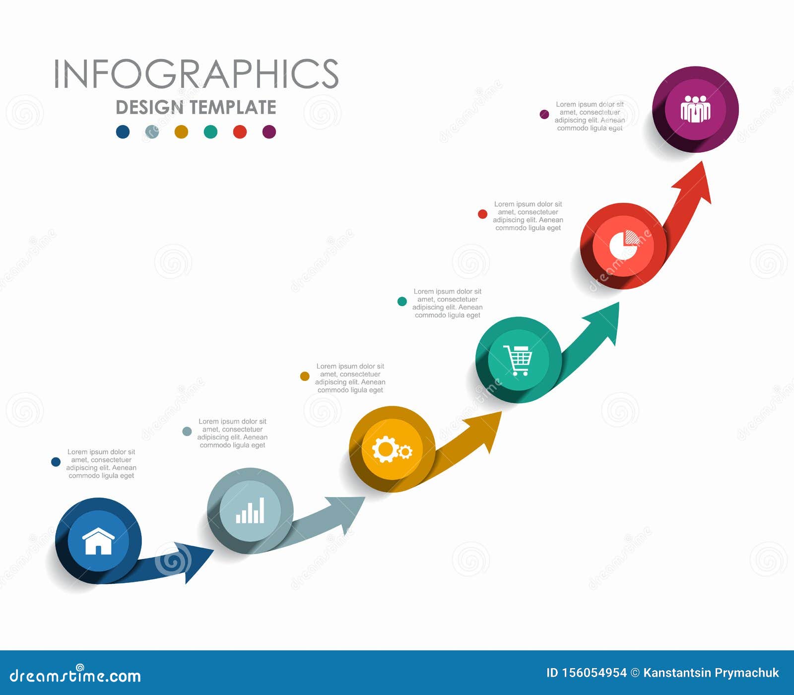 Infographic Design Template with Place for Your Data. Vector ...