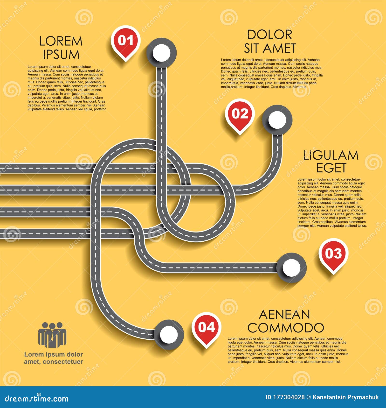 Infographic Design Template with Place for Your Data. Vector ...