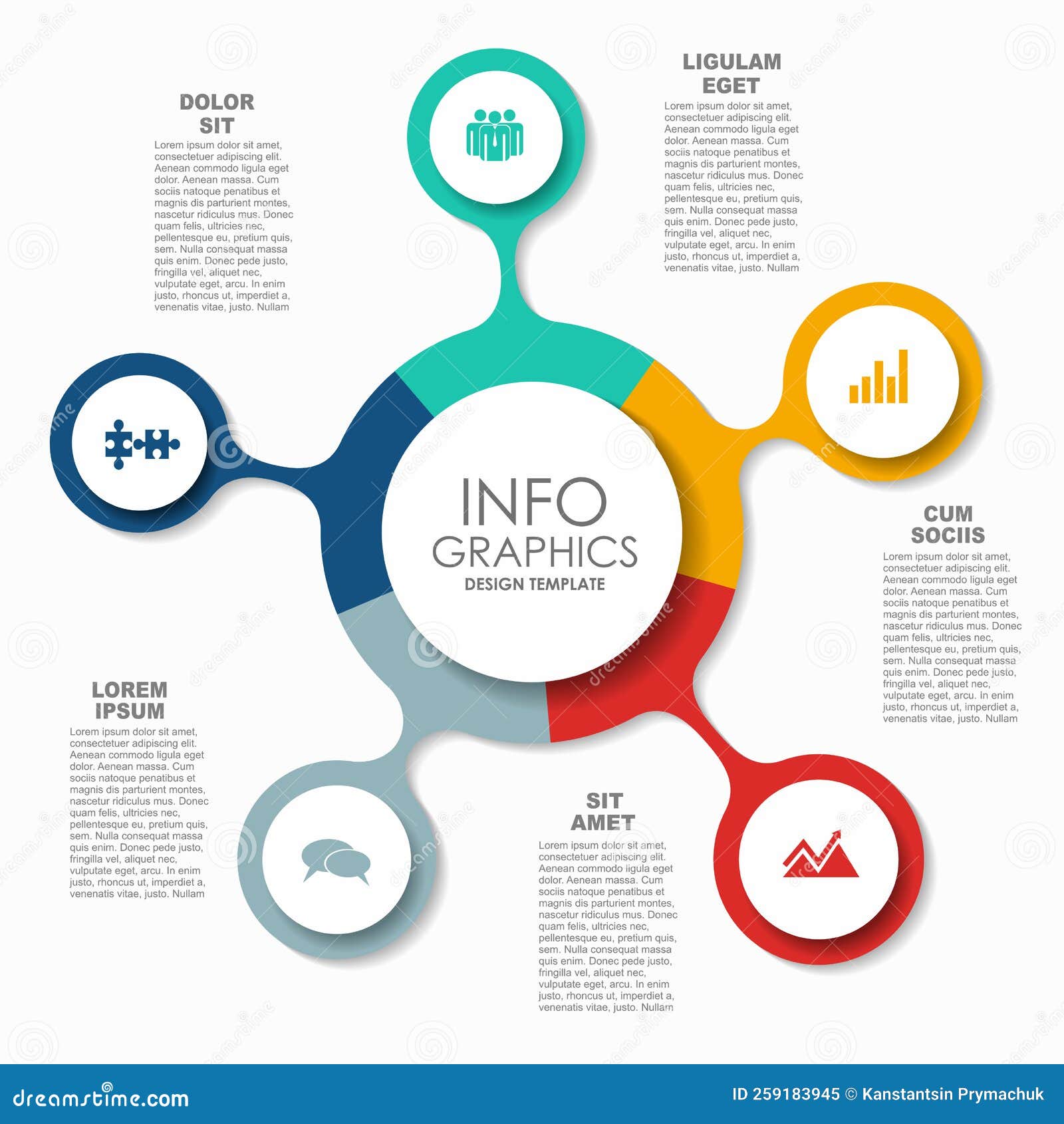 Infographic Design Template with Place for Your Data. Vector ...