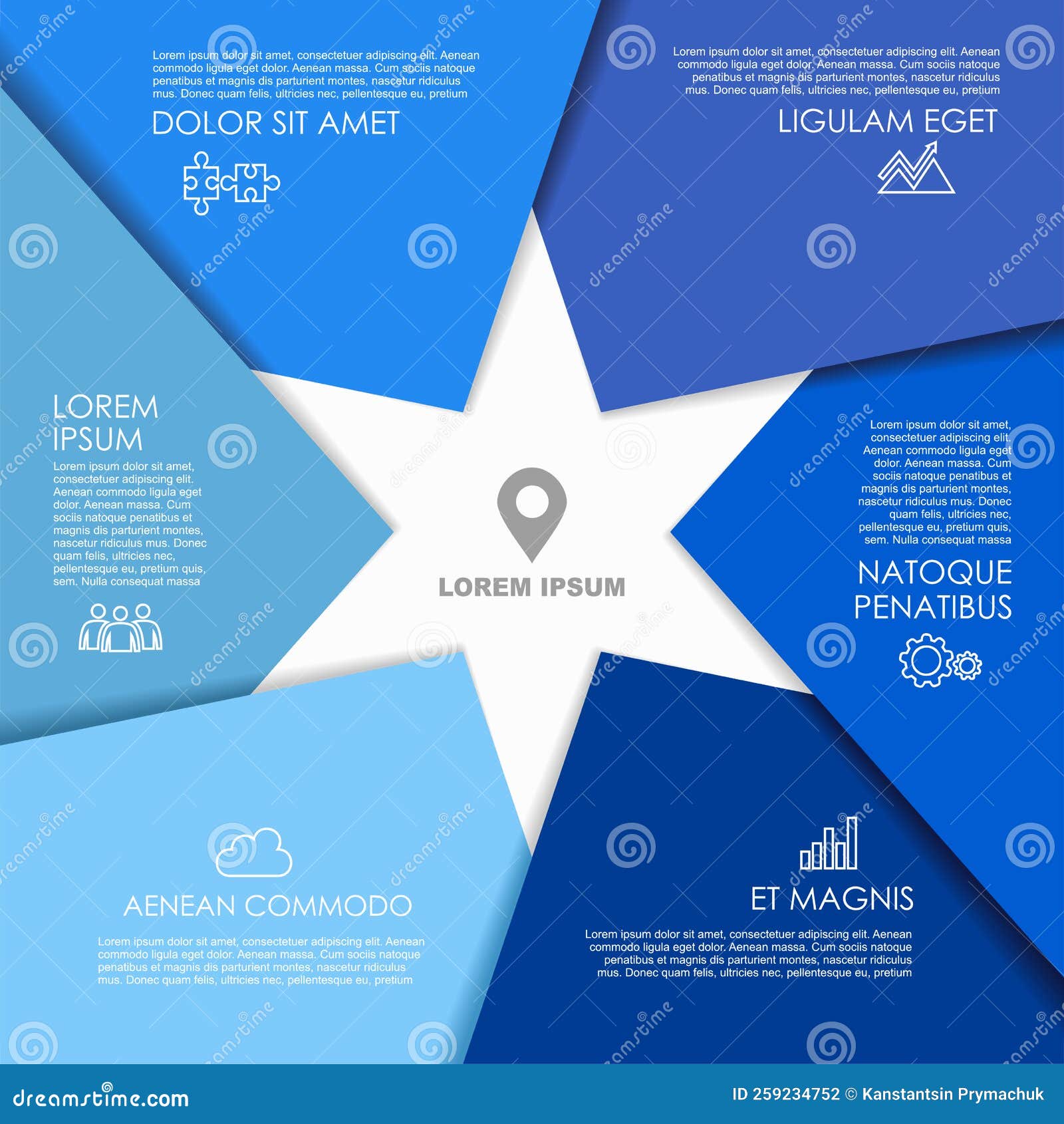 Infographic Design Template with Place for Your Data. Vector ...