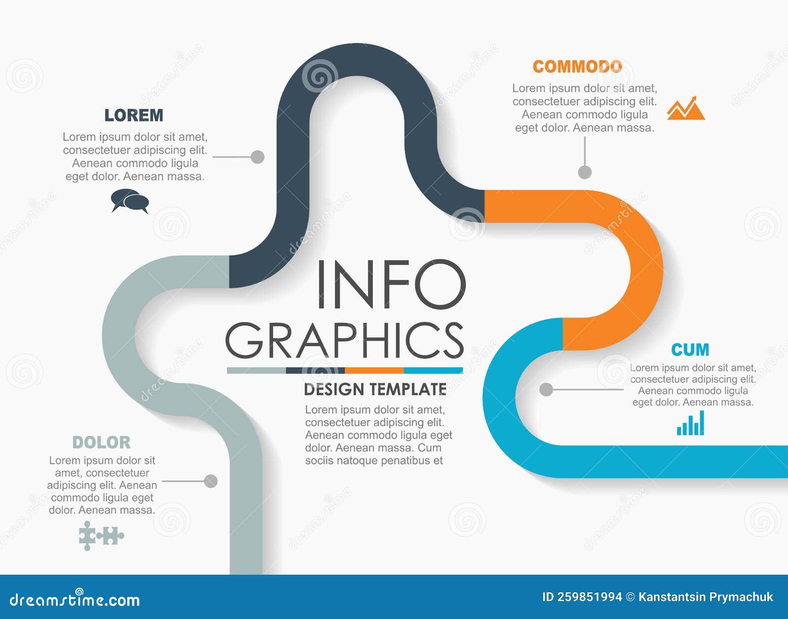 Infographic Design Template with Place for Your Data. Vector ...