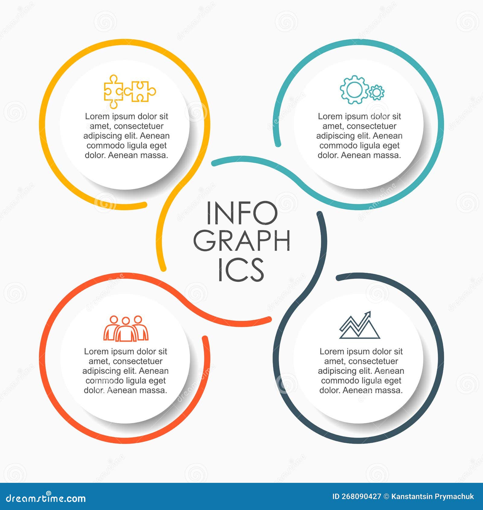 Infographic Design Template with Place for Your Data. Vector Illustration. Stock Vector ...