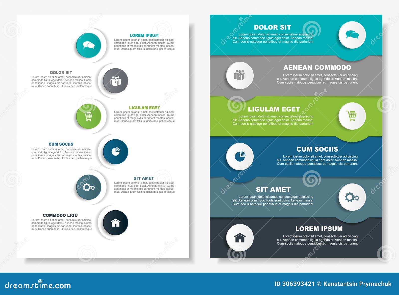 Infographic Design Template with Place for Your Data. Vector ...