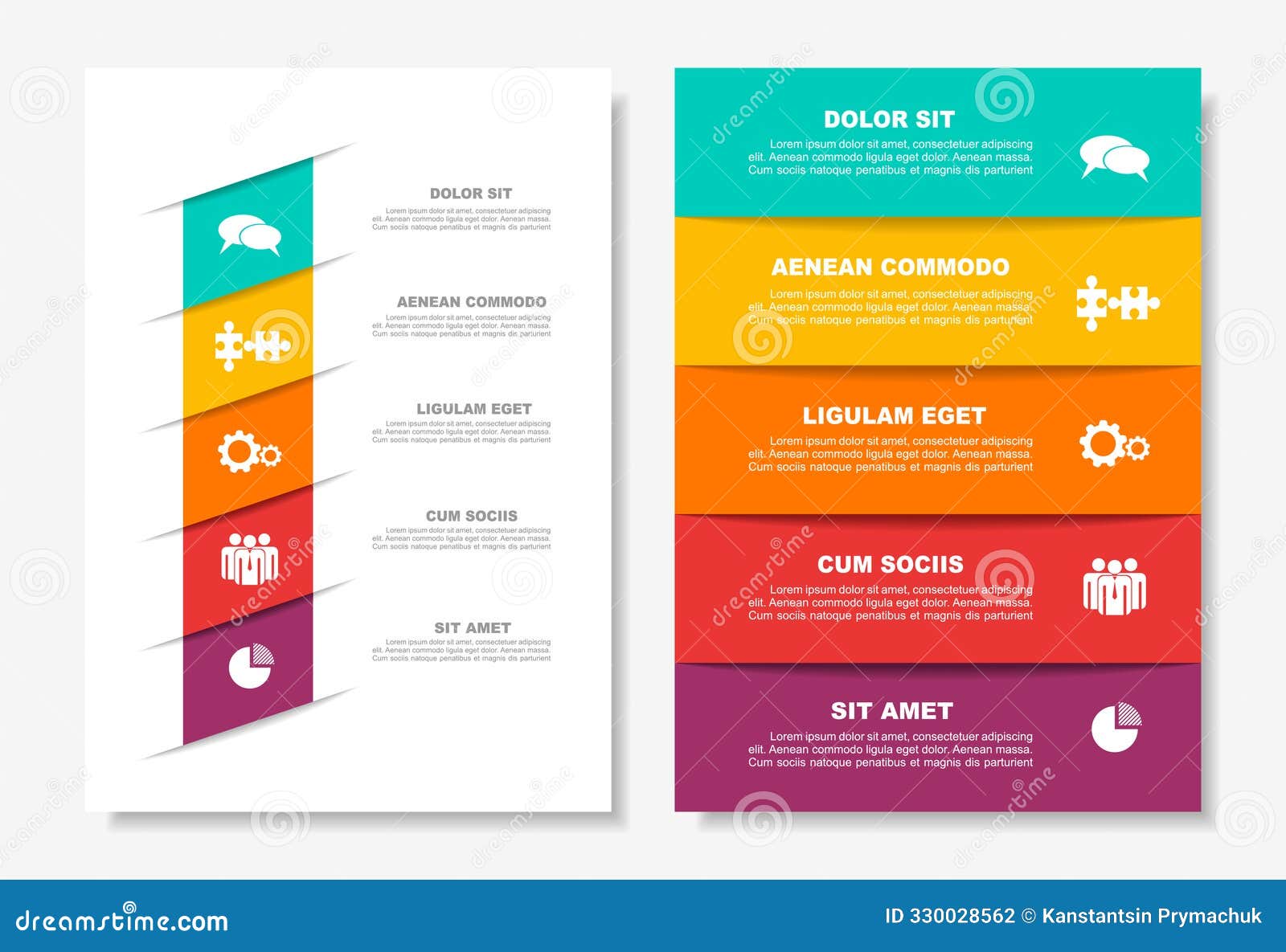 Infographic Design Template with Place for Your Data. Vector ...