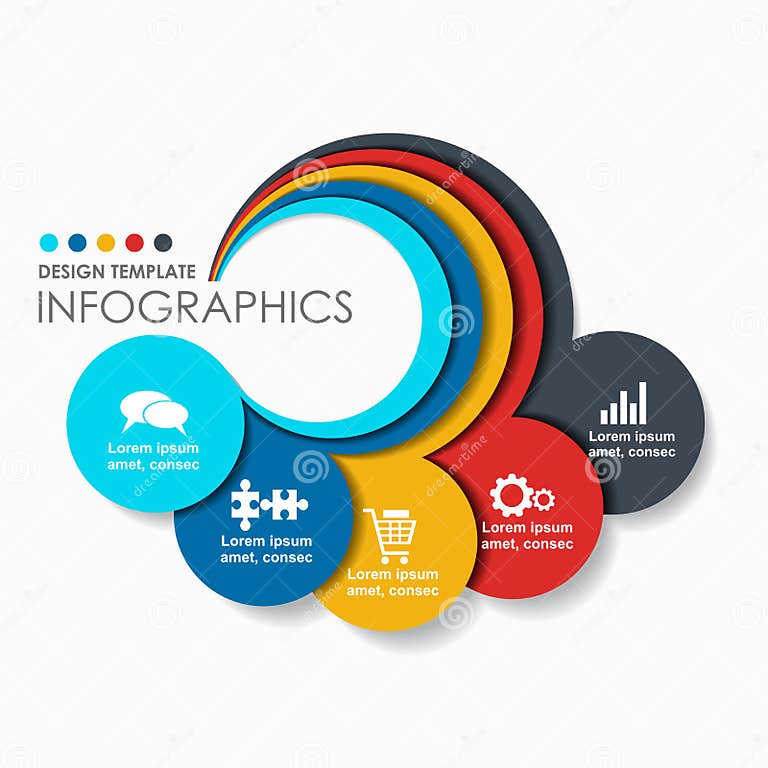 Infographic Design Template with Place for Your Text. Vector ...