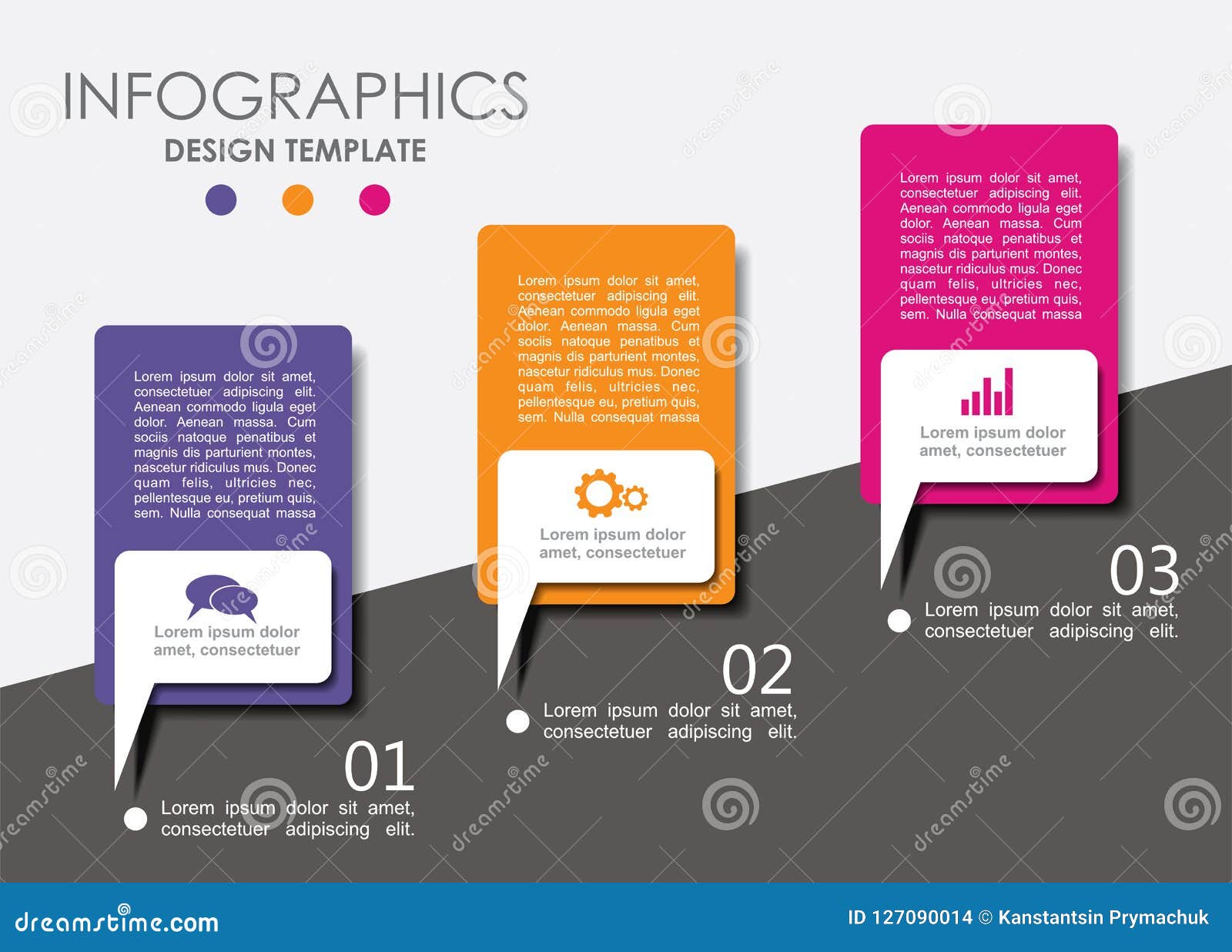 Infographic Design Template with Place for Your Text. Vector ...