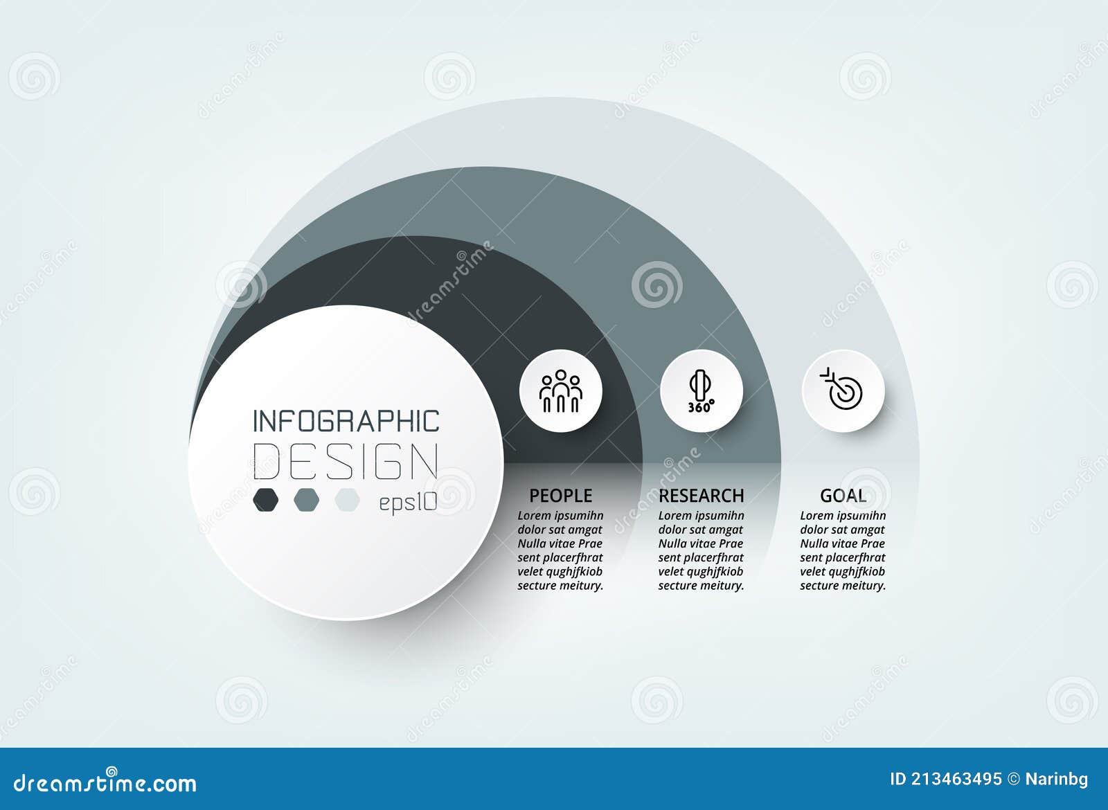 Diagram Circle Design Systematic Display Vector Infographic ...