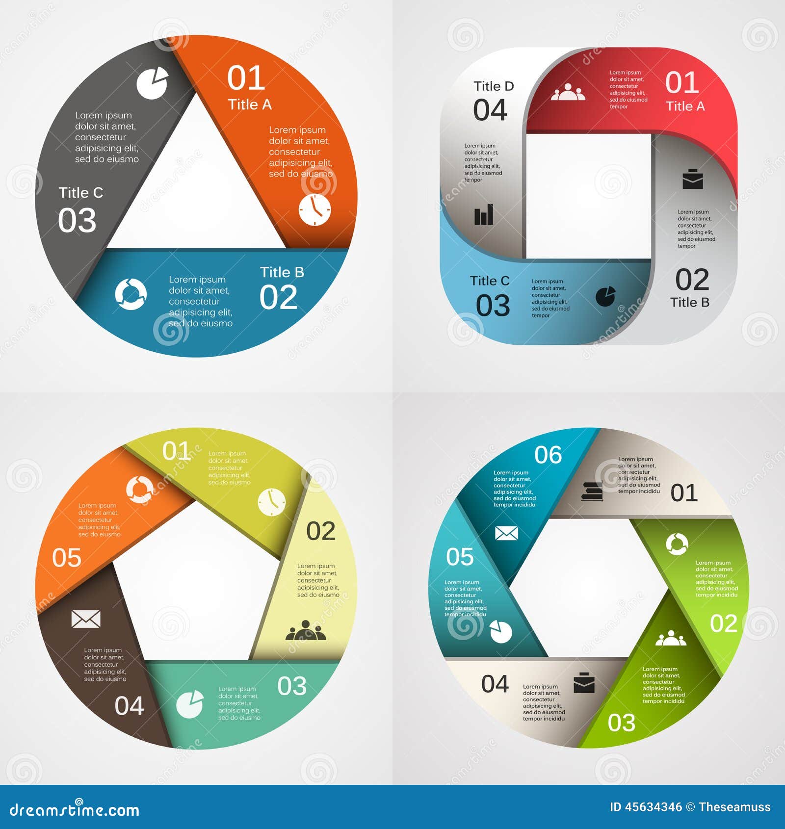 Infographic, Diagram, Presentation, Graph Set Vector Illustration ...