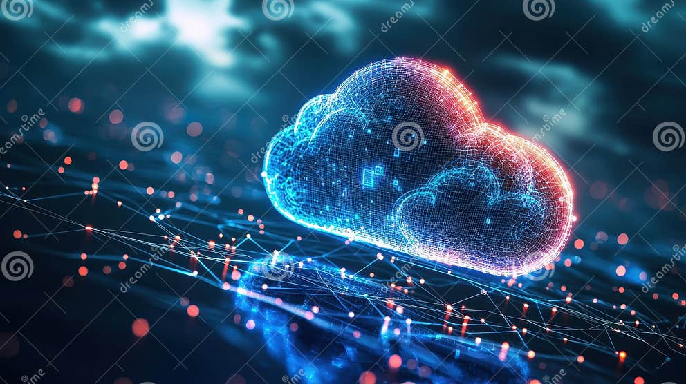 Infographic on Digital Cloud Trends Modern Design in Virtual Computing ...