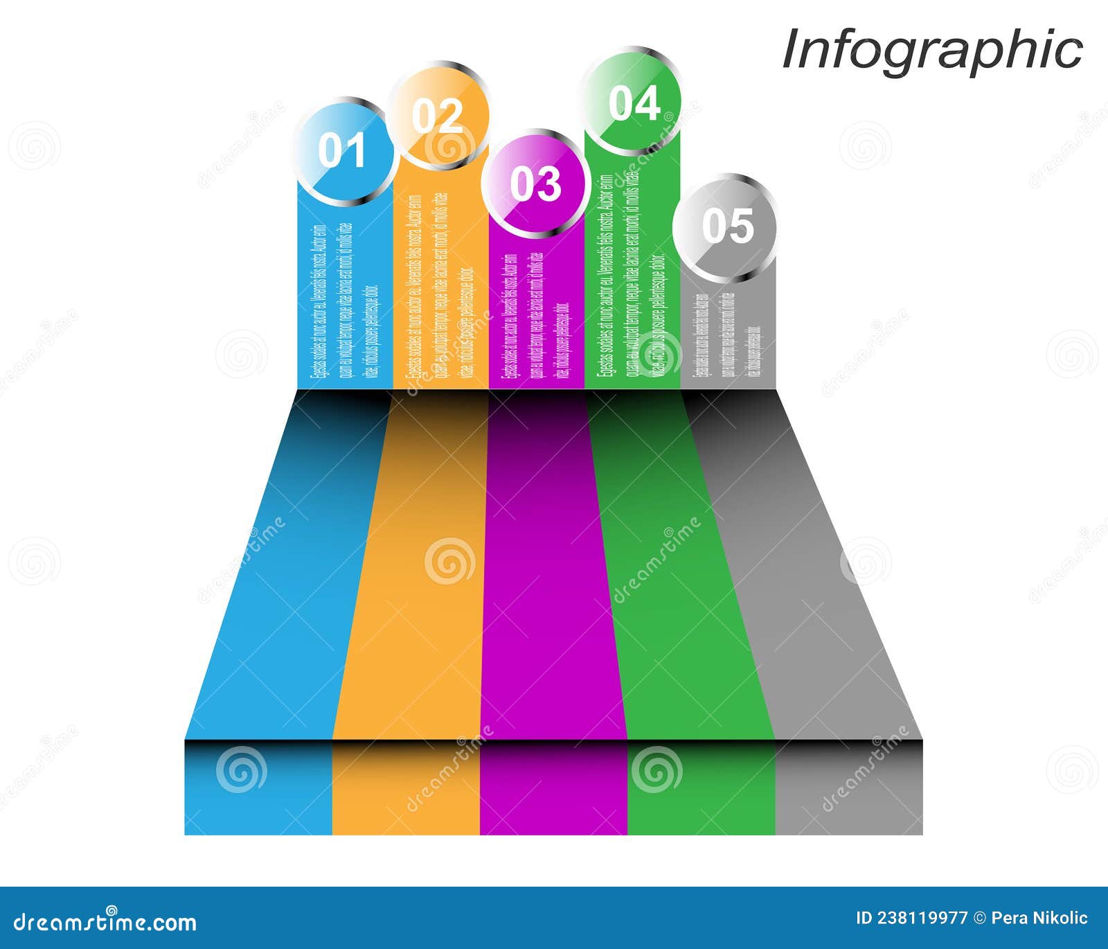 Infographic Display, Idea To Ranked and Statistics. Stock Vector ...