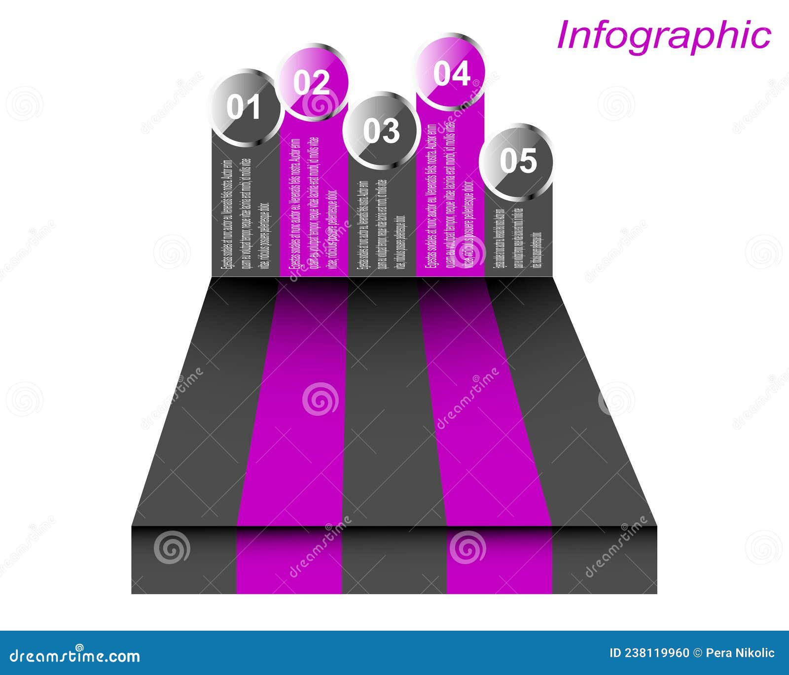 Infographic Display, Idea To Ranked and Statistics. Stock Vector ...