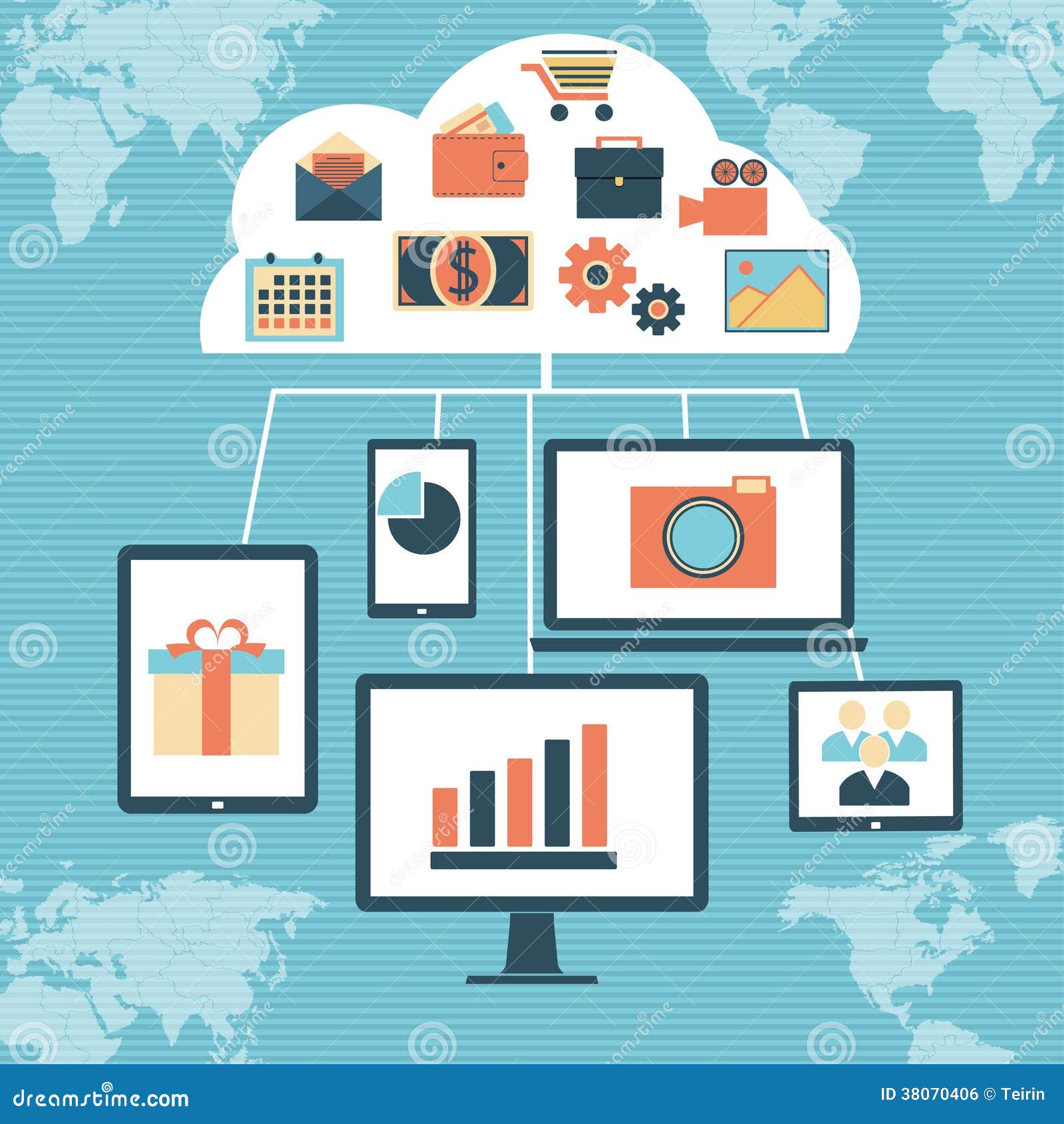 Infographic Displays Concept - Vector Scheme. | CartoonDealer.com #37998469