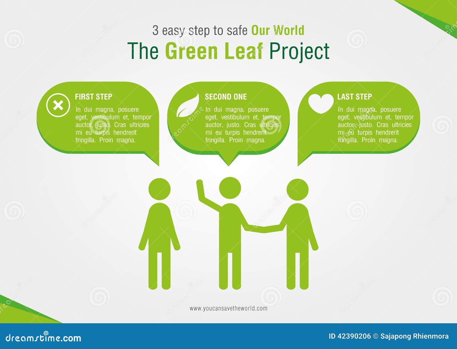 Infographic 3 Easy Step To Do Anything. Stock Vector - Illustration of ...