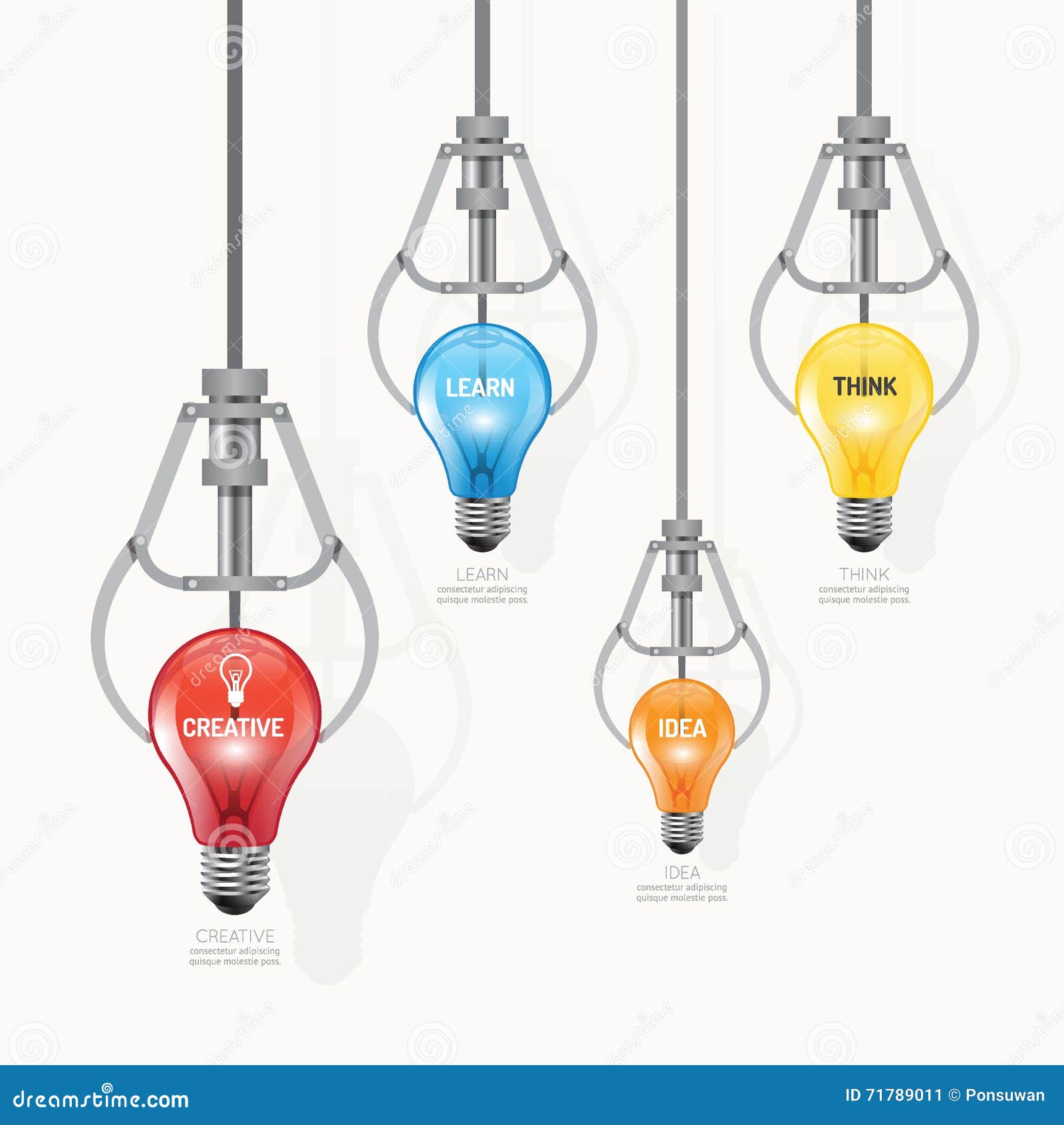 Infographic Claw Game With Gift Box Template Design. Creative Id Vector ...