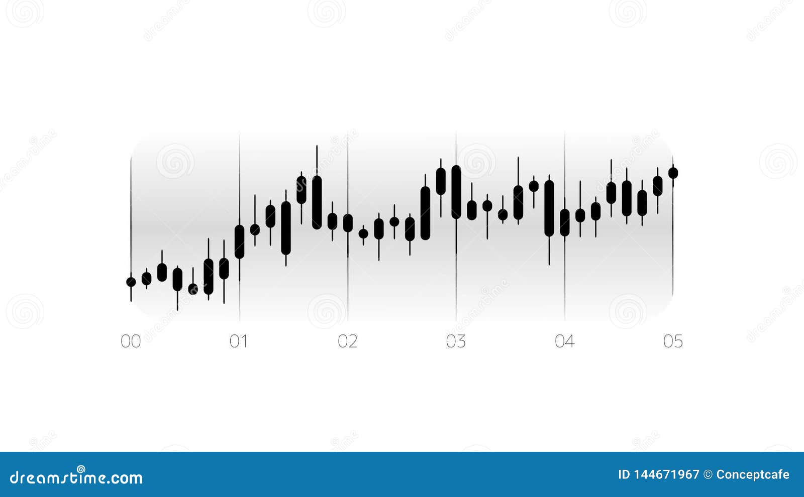 Infographic Element - Candlestick Chart Stock Video - Video of ...