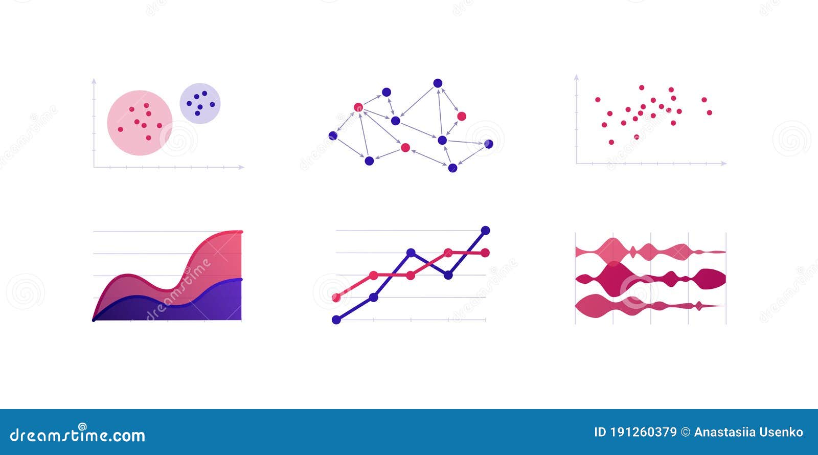 Infographic Element Collection. Vector Flat Color Illustration Set ...