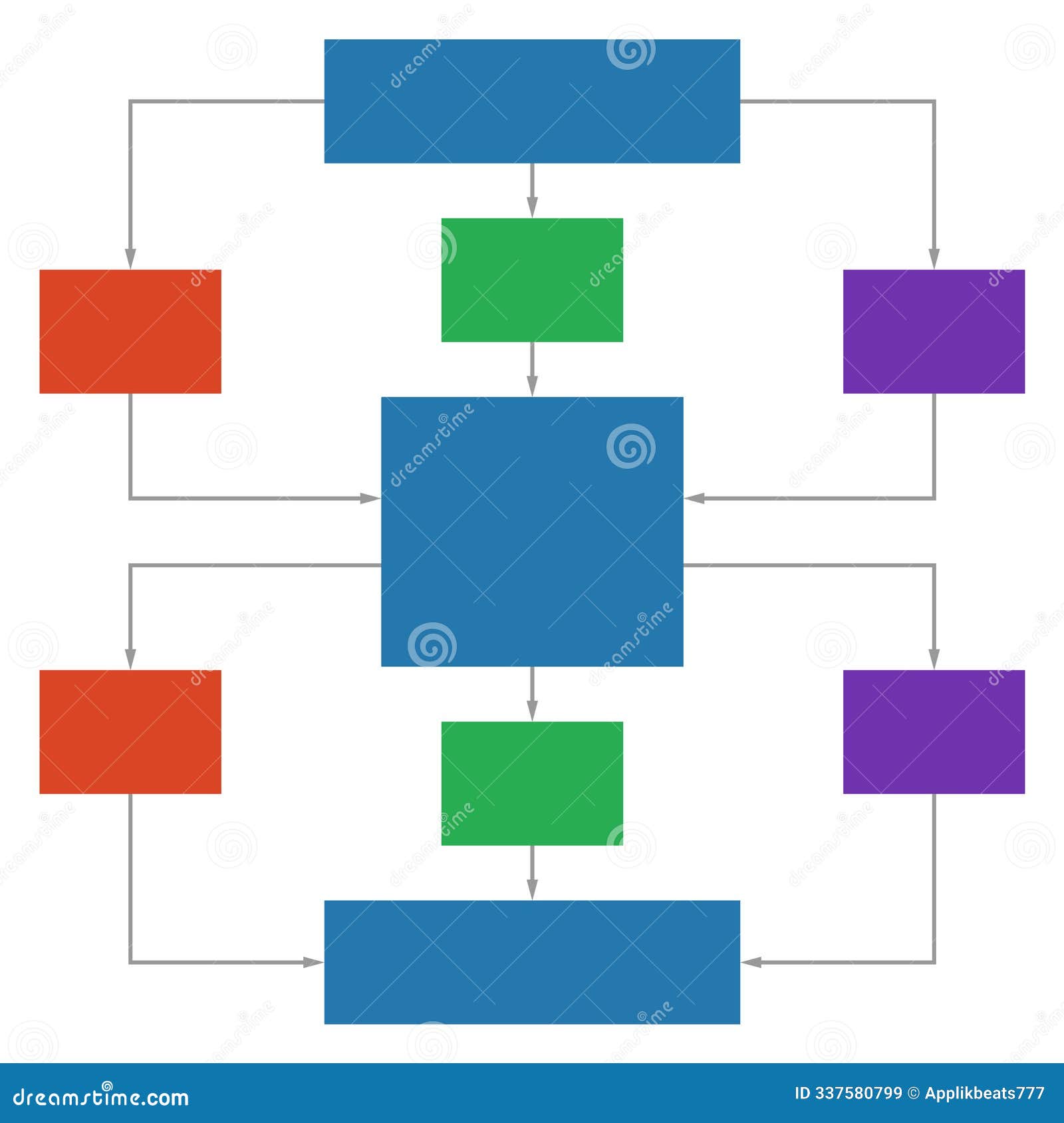 Infographic Element Connection Diagram. Color Business Chart Stock ...