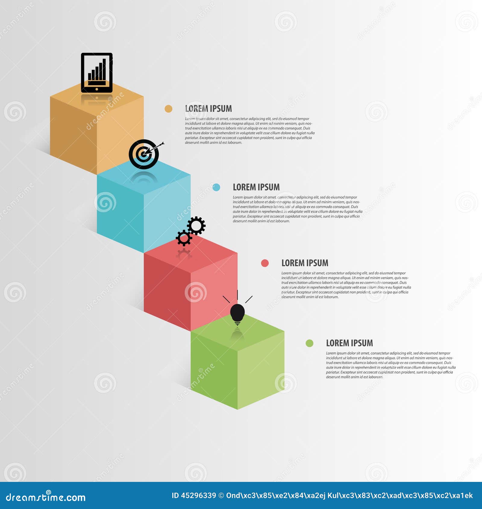 Infographic Element. 3d Cubes Stock Vector - Illustration of element ...