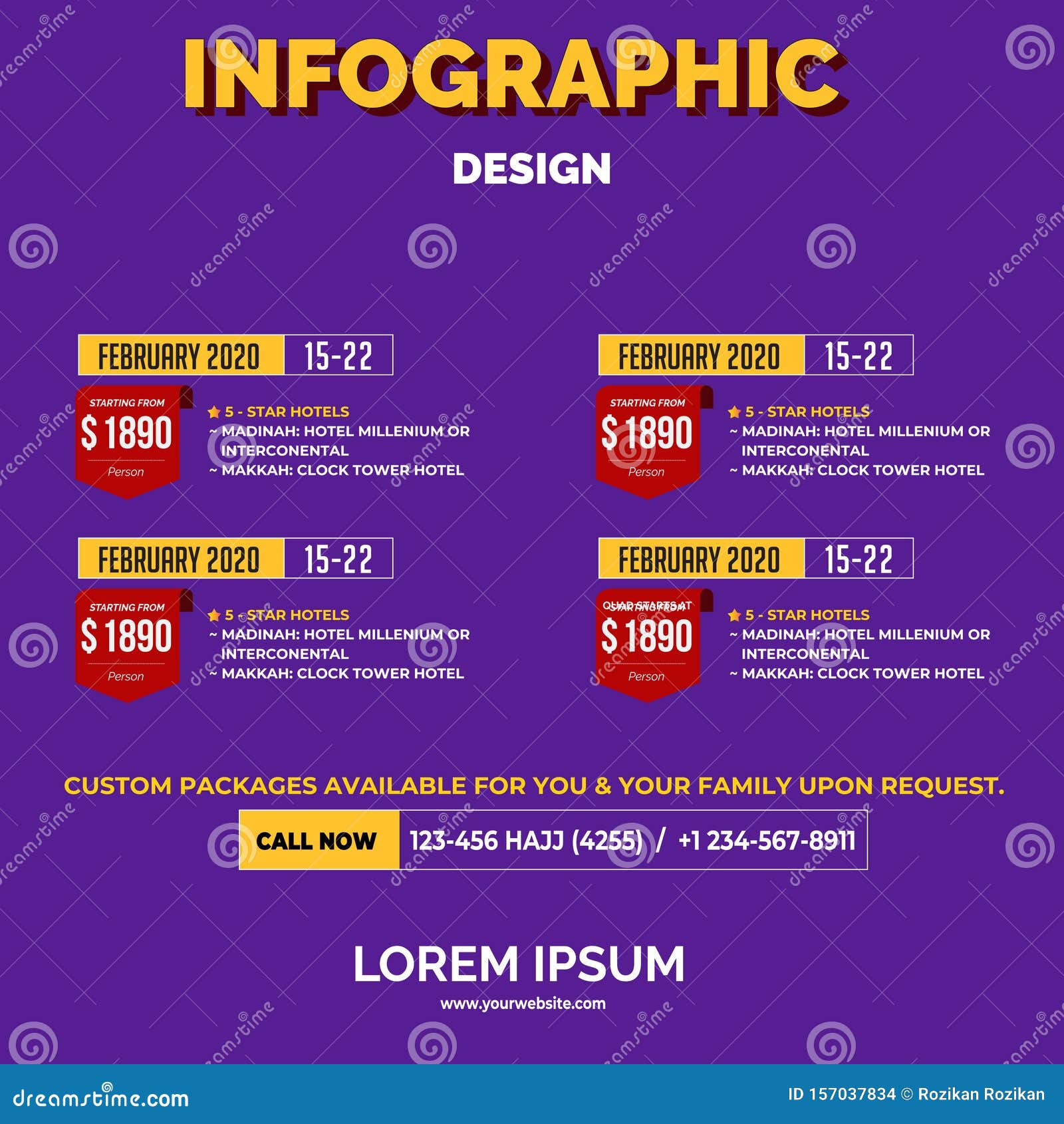 Infographic Element with Package or Options or Steps. Stock ...