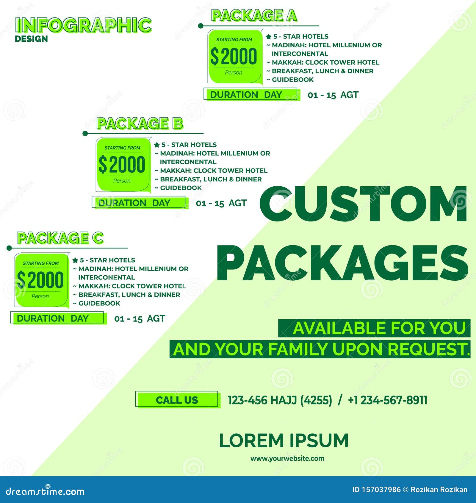 Infographic Element with Package or Options or Steps. Stock ...