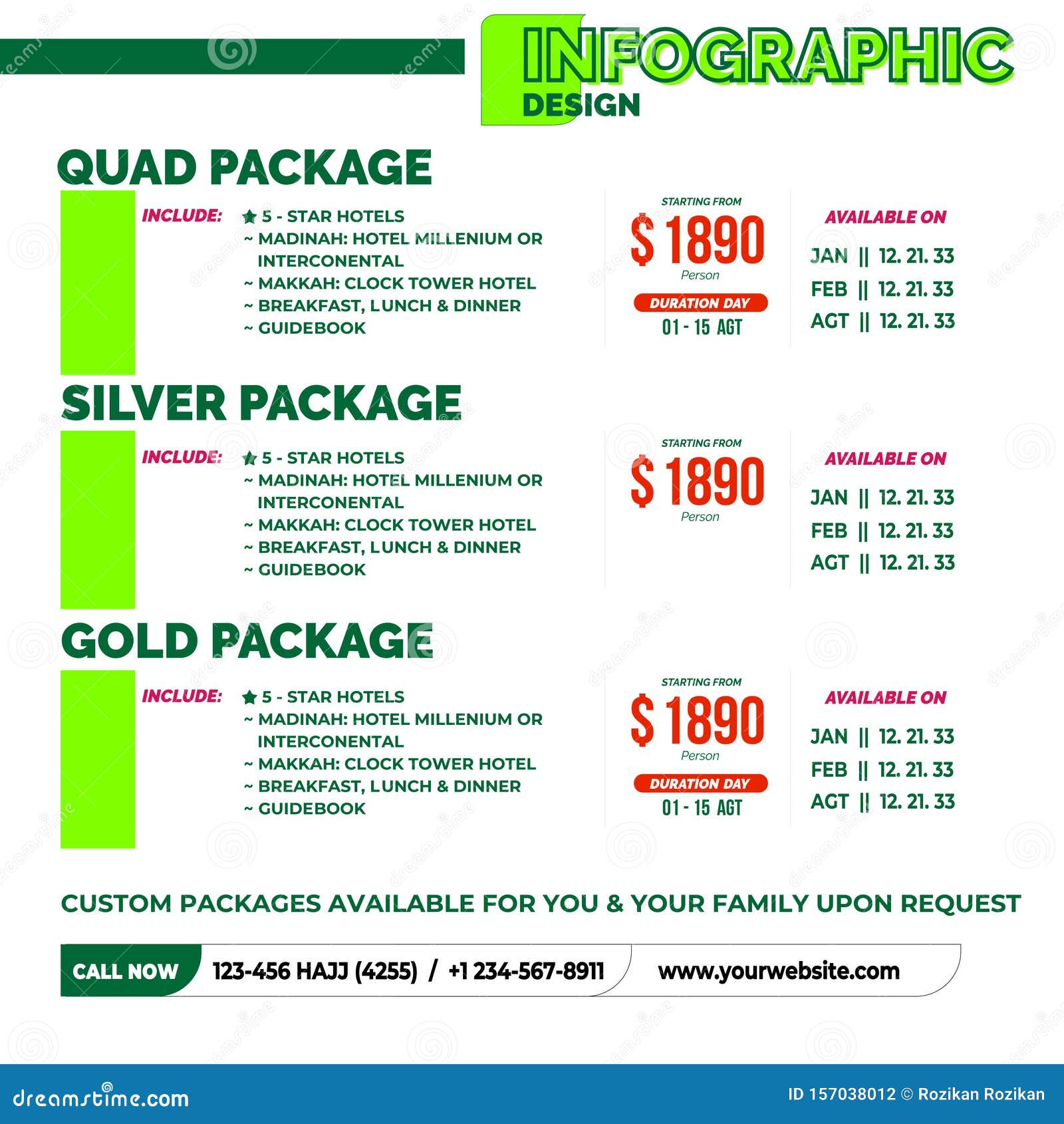 Infographic Element with Package or Options or Steps. Stock ...