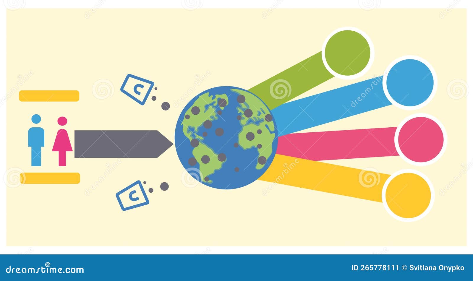 Infographic Element for a Poster on a Global Problem Stock Vector ...