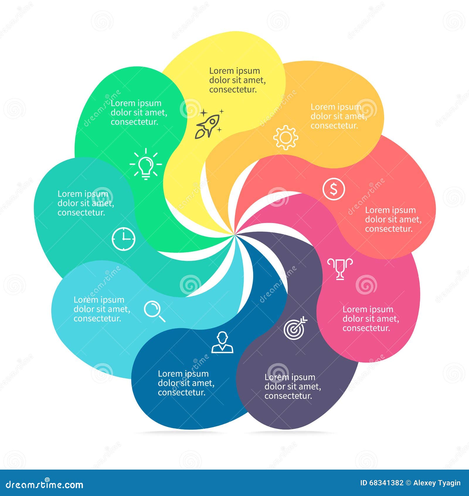 Petals Diagram Stock Illustrations – 544 Petals Diagram Stock ...