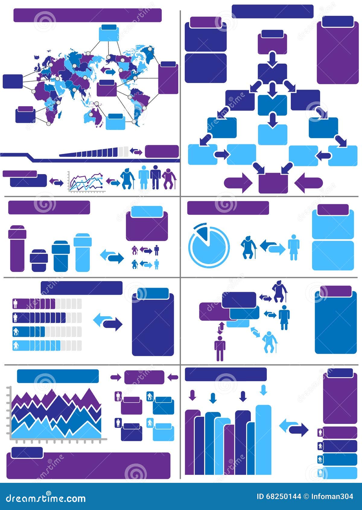 Infographic-Elementdiagramm Und -graphik Vektor Abbildung ...