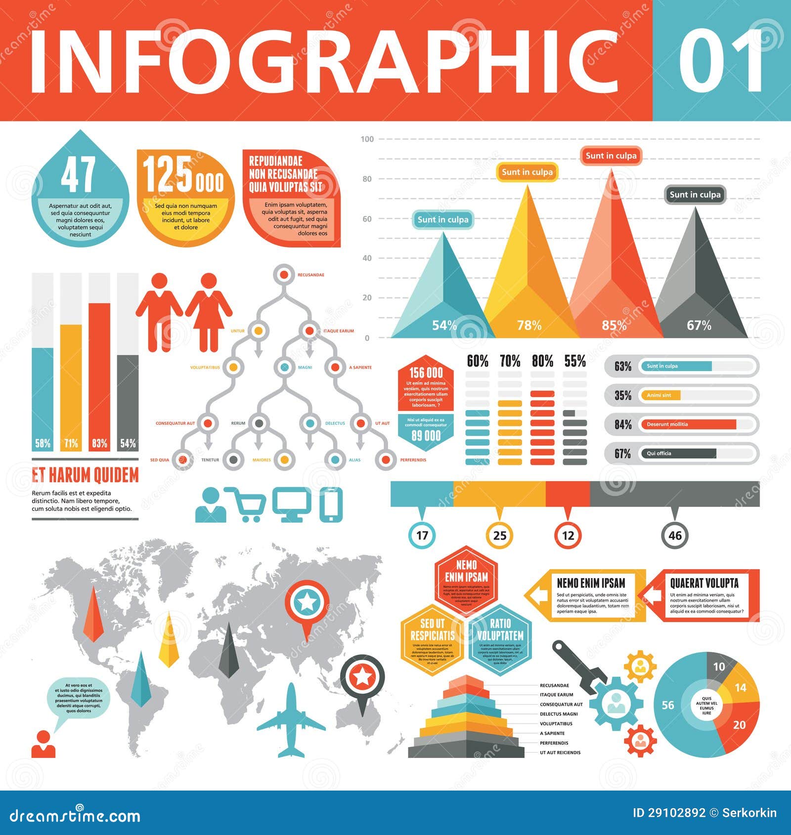 Infographic Elements 01 stock vector. Illustration of analytics - 29102892