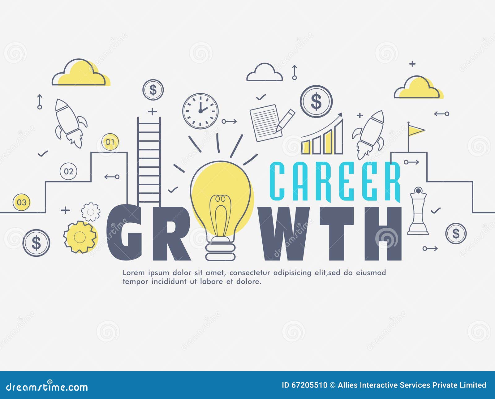 Infographic Elements for Career Growth. Stock Illustration ...