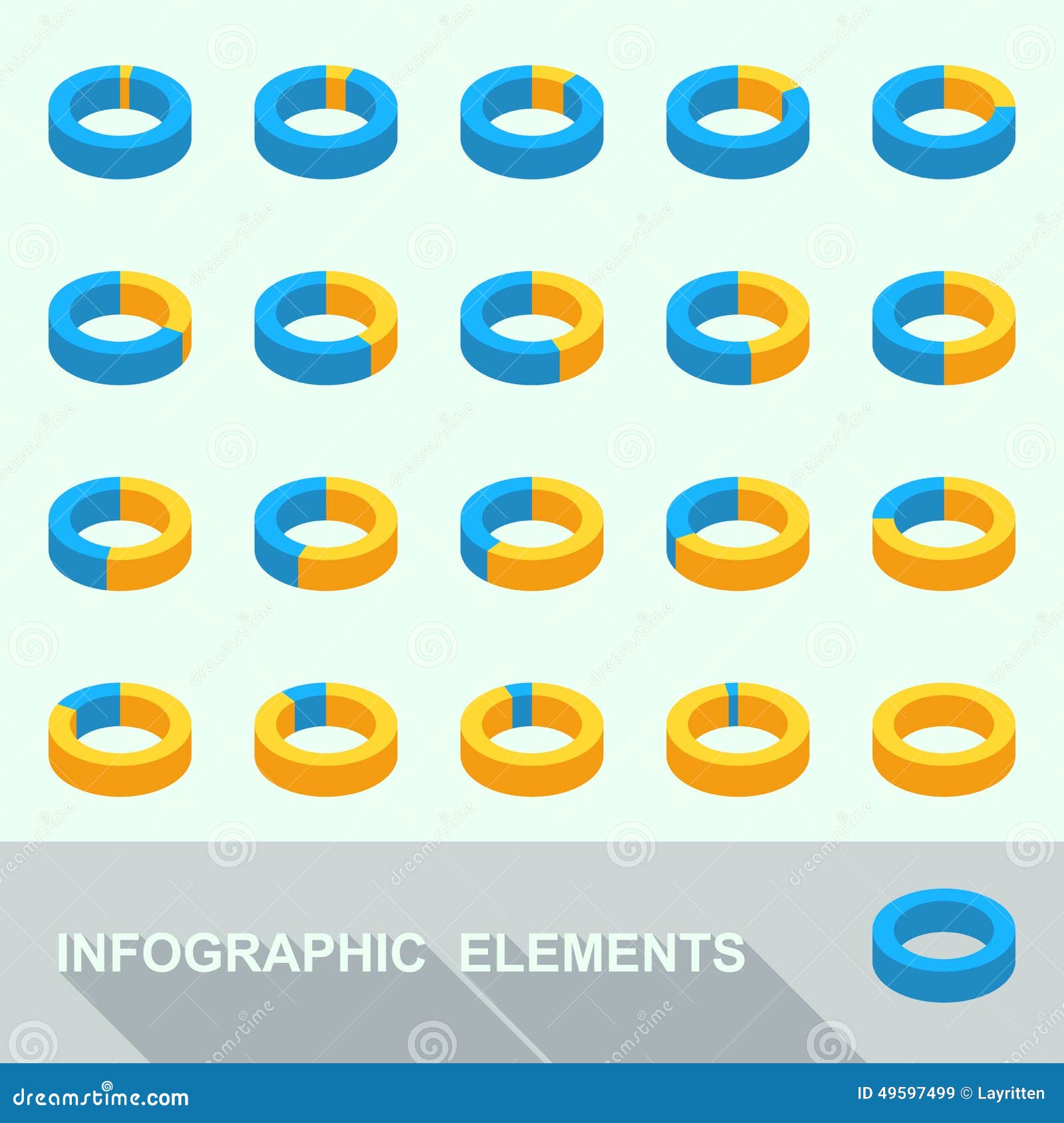 Infographic Elements - Circle Diagrams Stock Vector - Illustration of ...