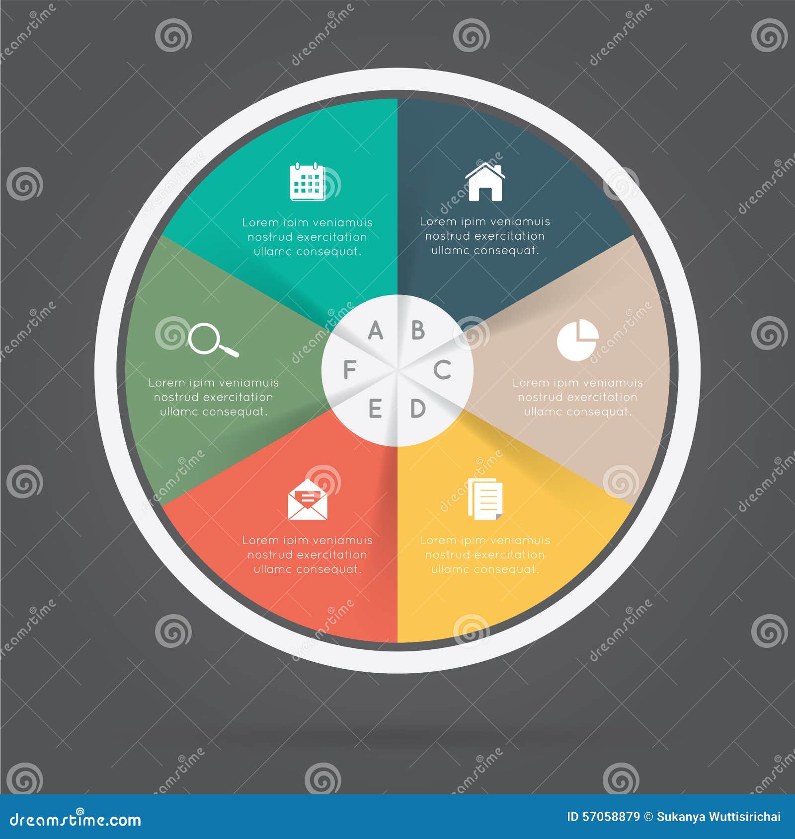 Infographic Elements Circular Stock Vector - Illustration of colorful ...