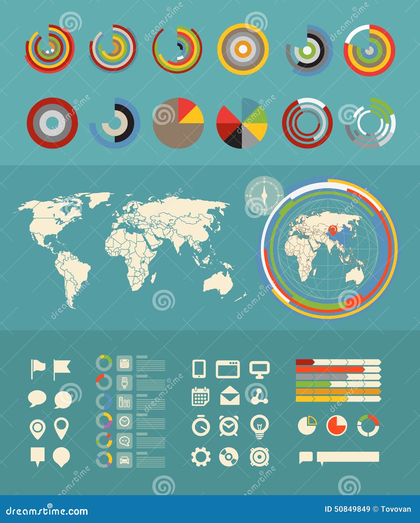 Infographic Elements Clip-art Stock Vector - Illustration of data ...