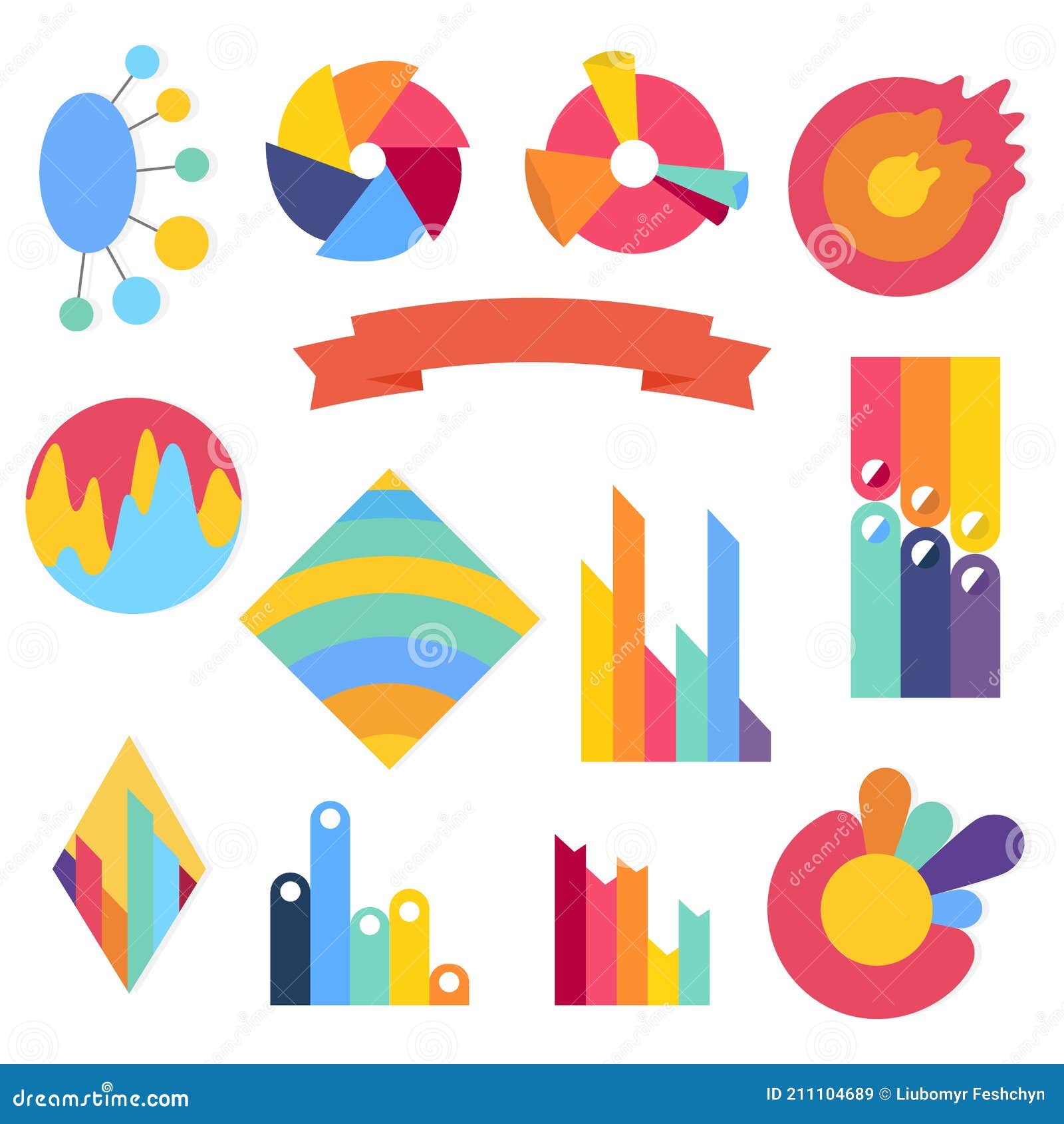 Infographic Elements Collection. Analysis Data Graphs and Diagram ...