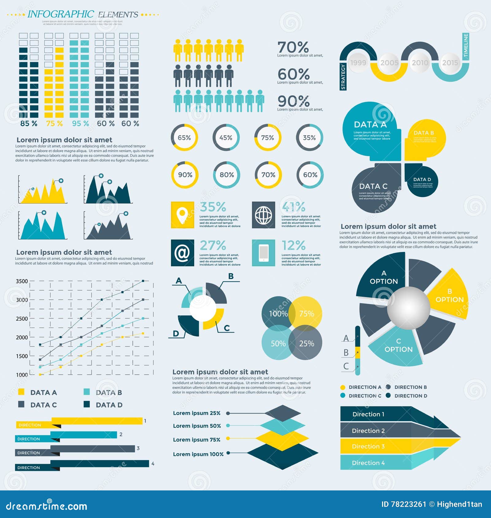 Infographic Elements Collection Stock Illustration - Illustration of ...