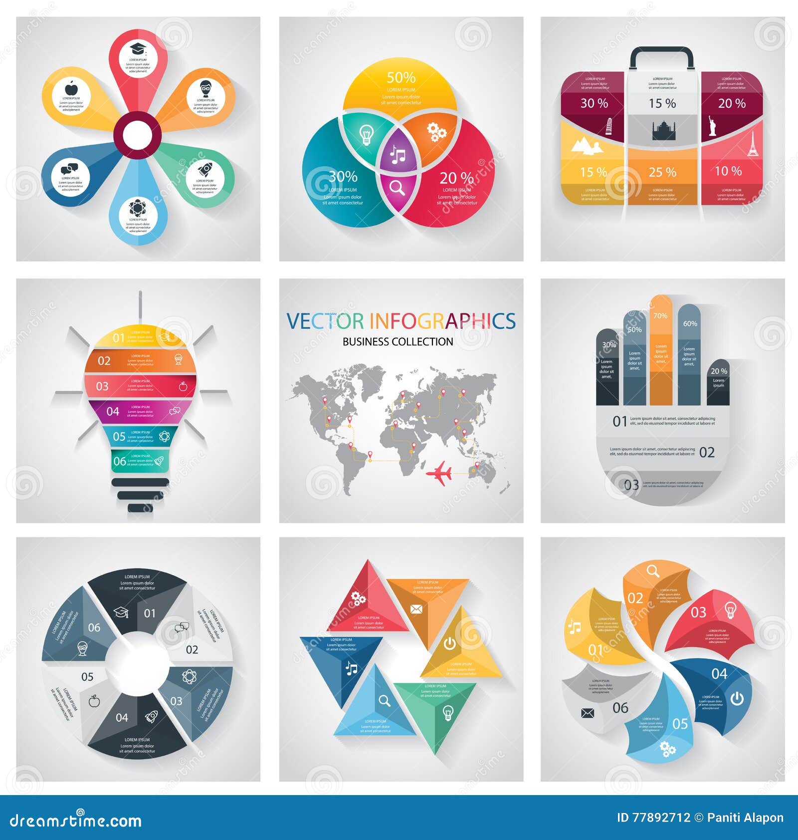 Infographic Elements and Communication Concept Collection Stock Vector ...