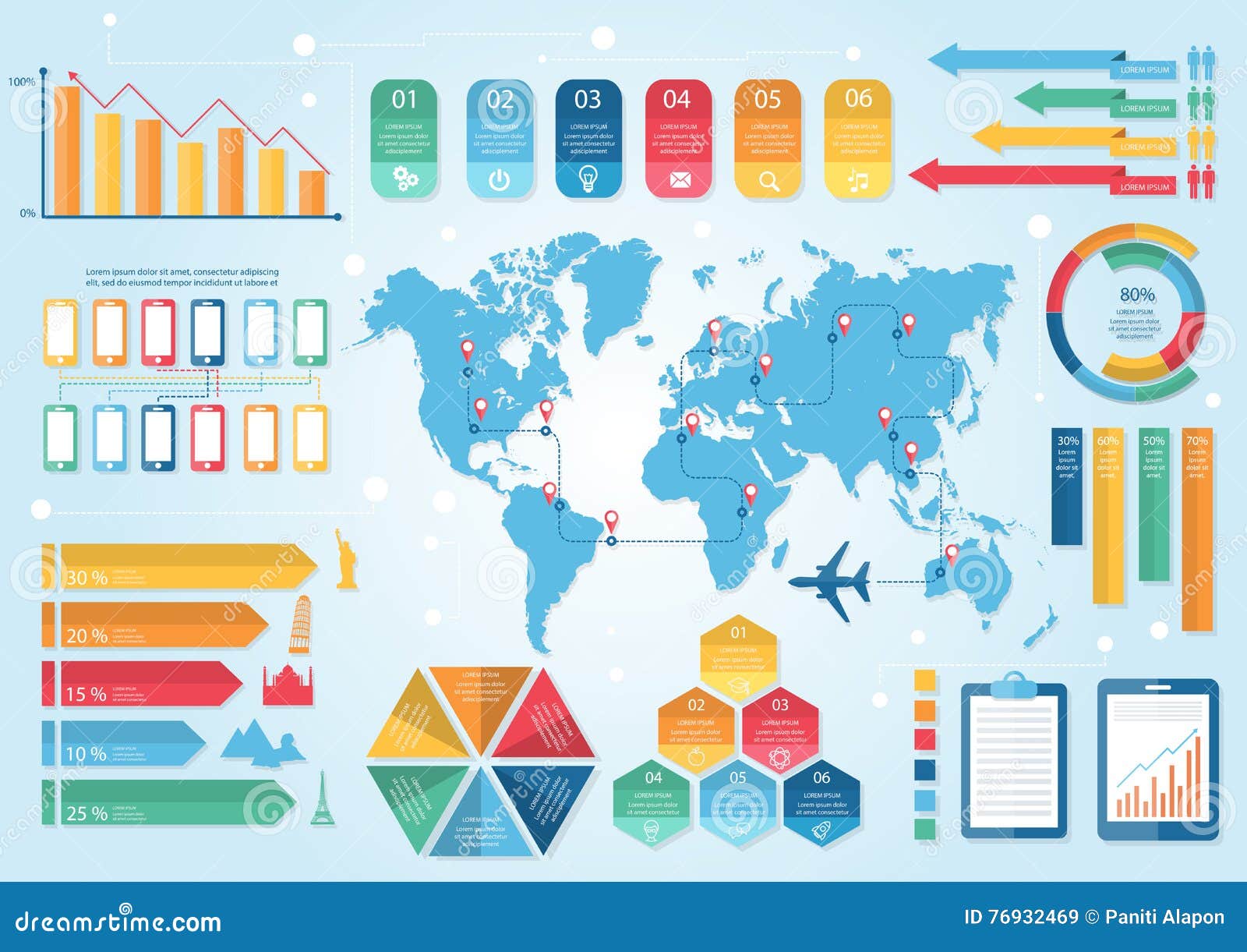 Infographic Elements and Communication Concept Stock Vector ...