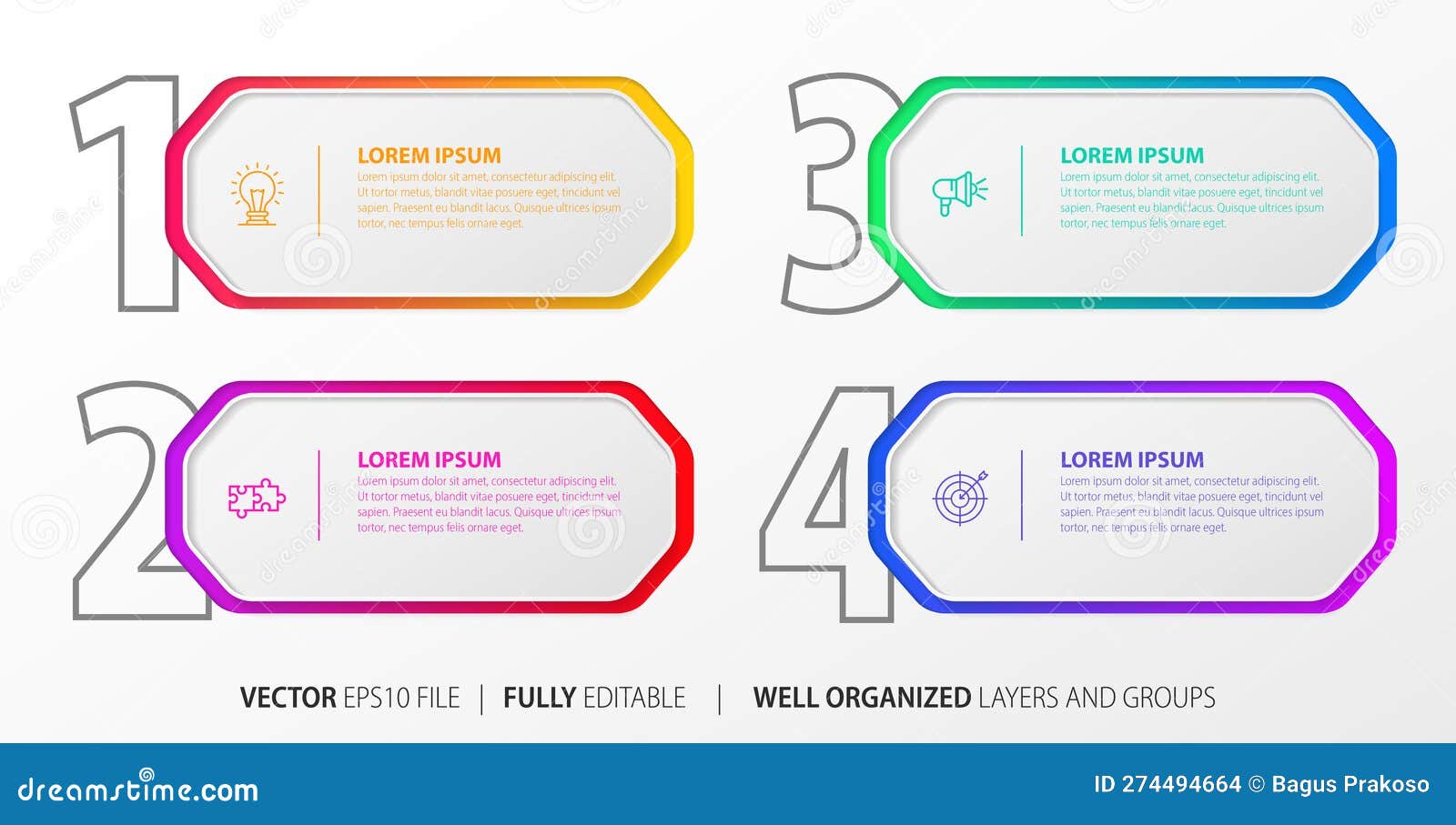 Infographic Elements Data Visualization Vector Stock Vector ...