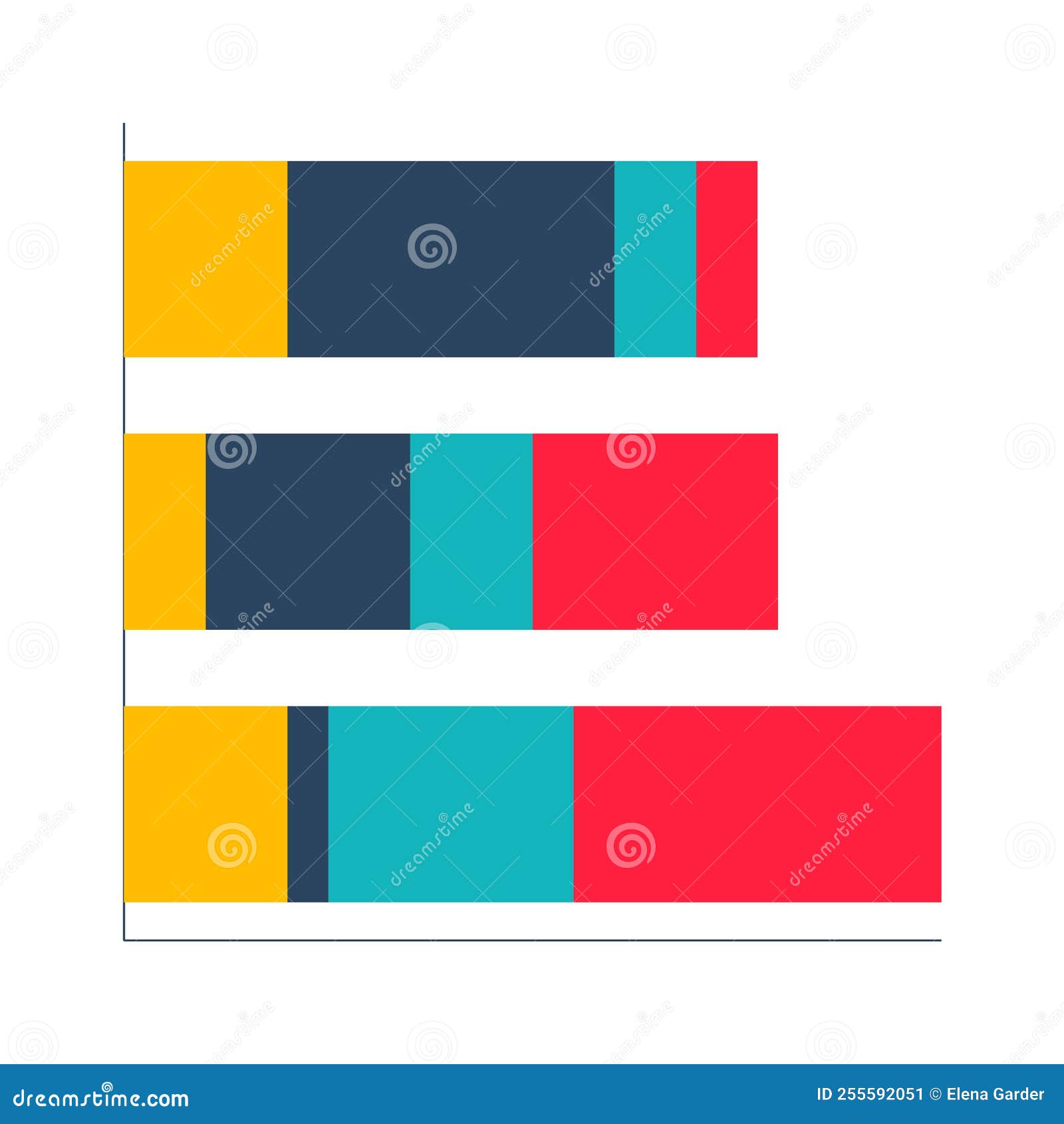 Infographic Elements. Diagram Progress Bar. Flat Vector Process ...