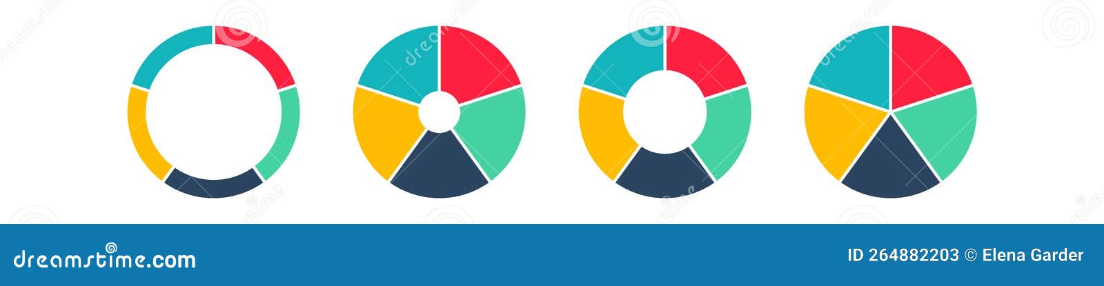 Infographic Elements. Diagram Progress Bar. Flat Vector Process ...
